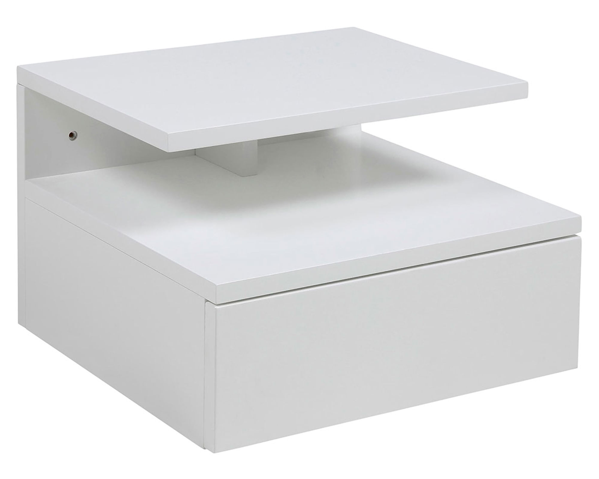 Velador 1 cajón Ashlan blanco | Easy.cl