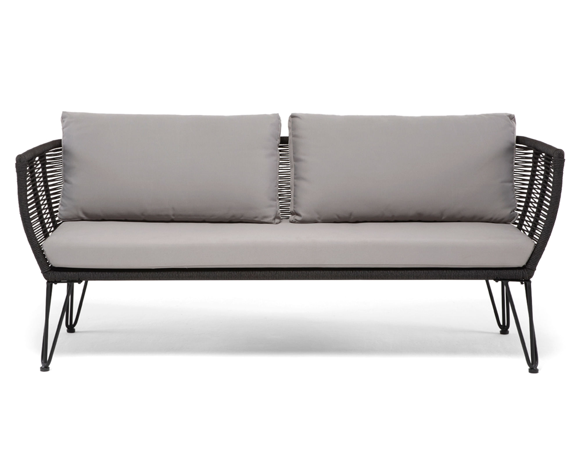 Sofá 2 cuerpos Maresias tela gris | Easy.cl