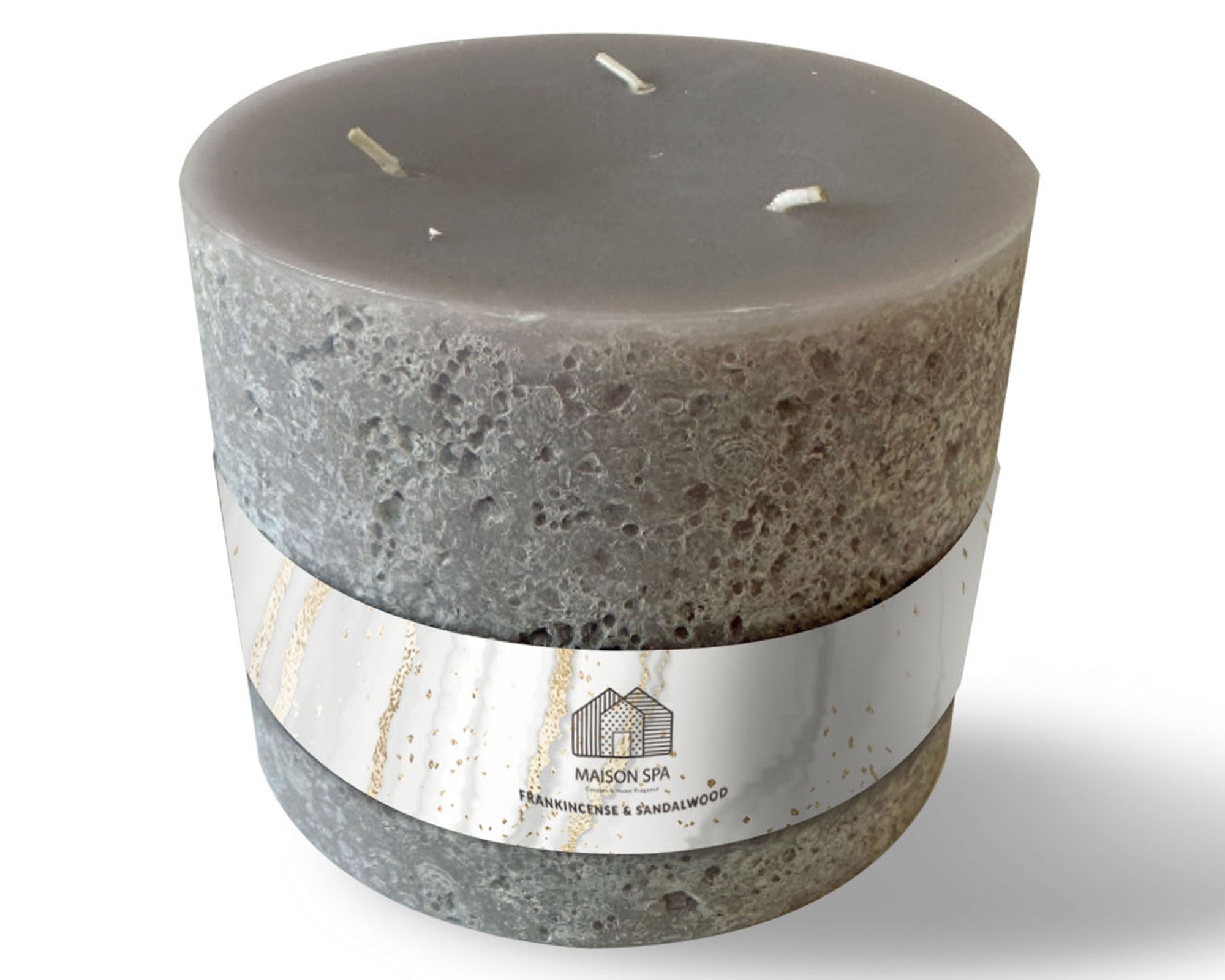 Vela Pilar 10x12.5 cm gris | Easy.cl