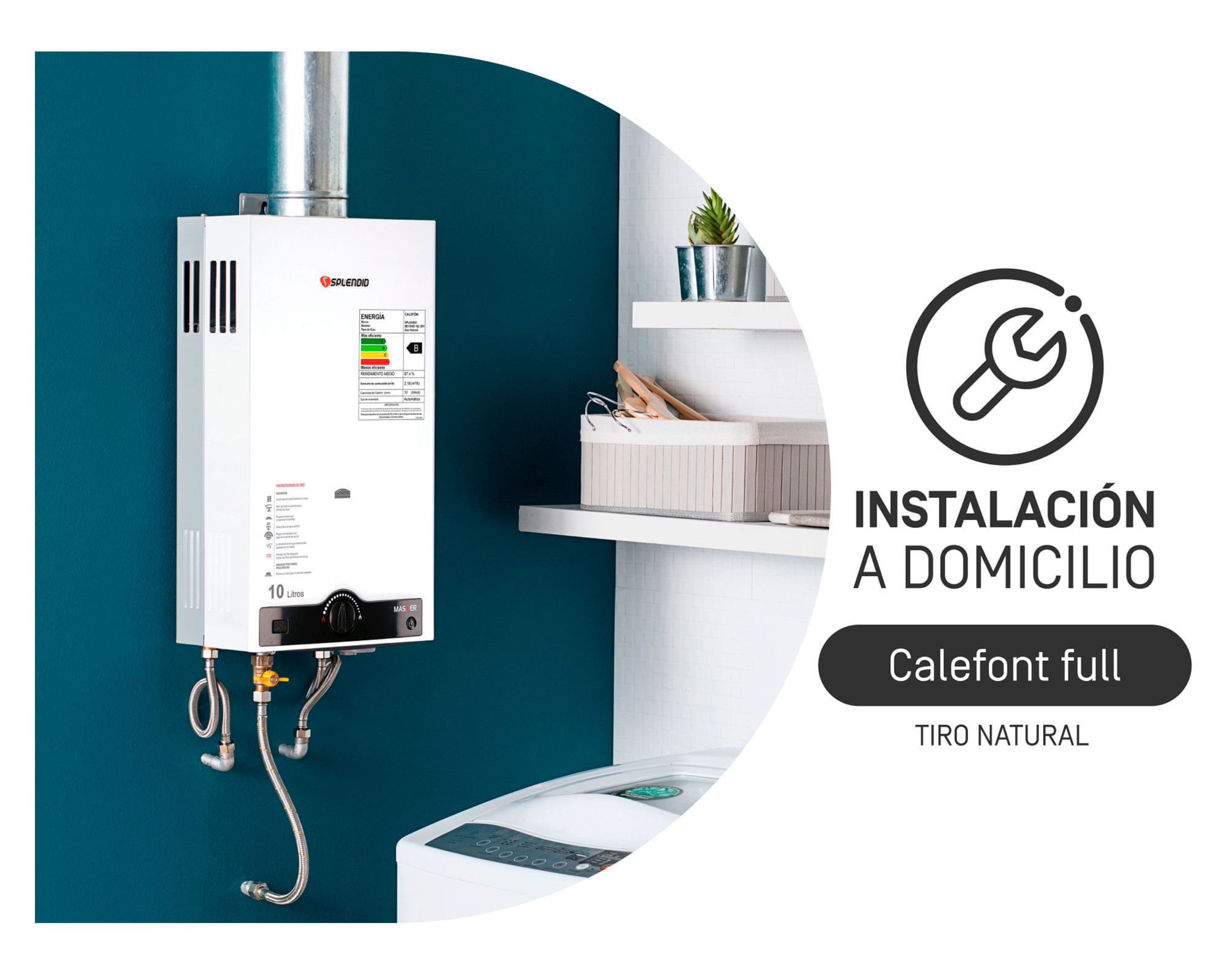 Instalación de Calefont Full Tiro Natural | Easy.cl