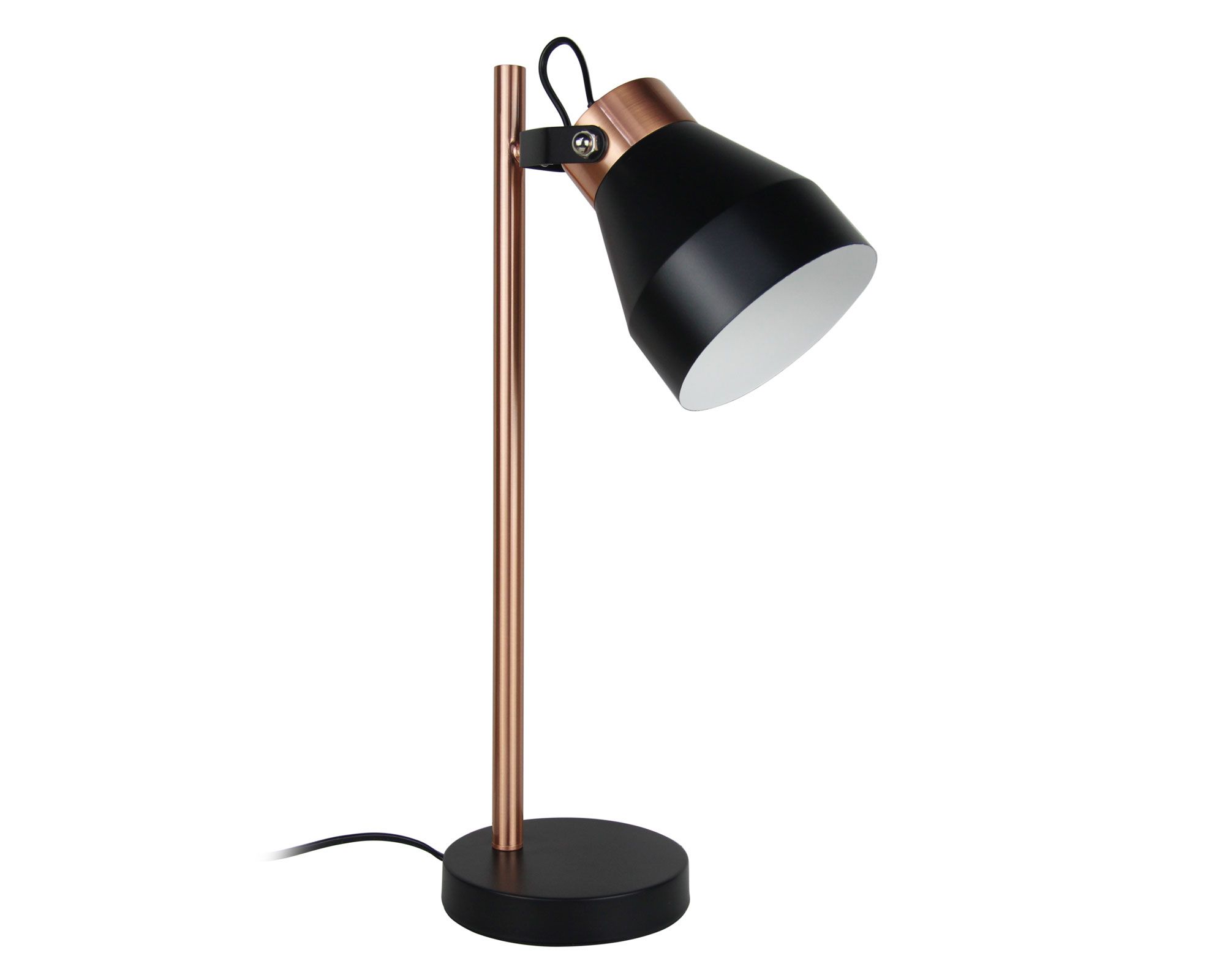 Lámpara de sobremesa 1L E14 Flam negro Ledzone | Easy.cl