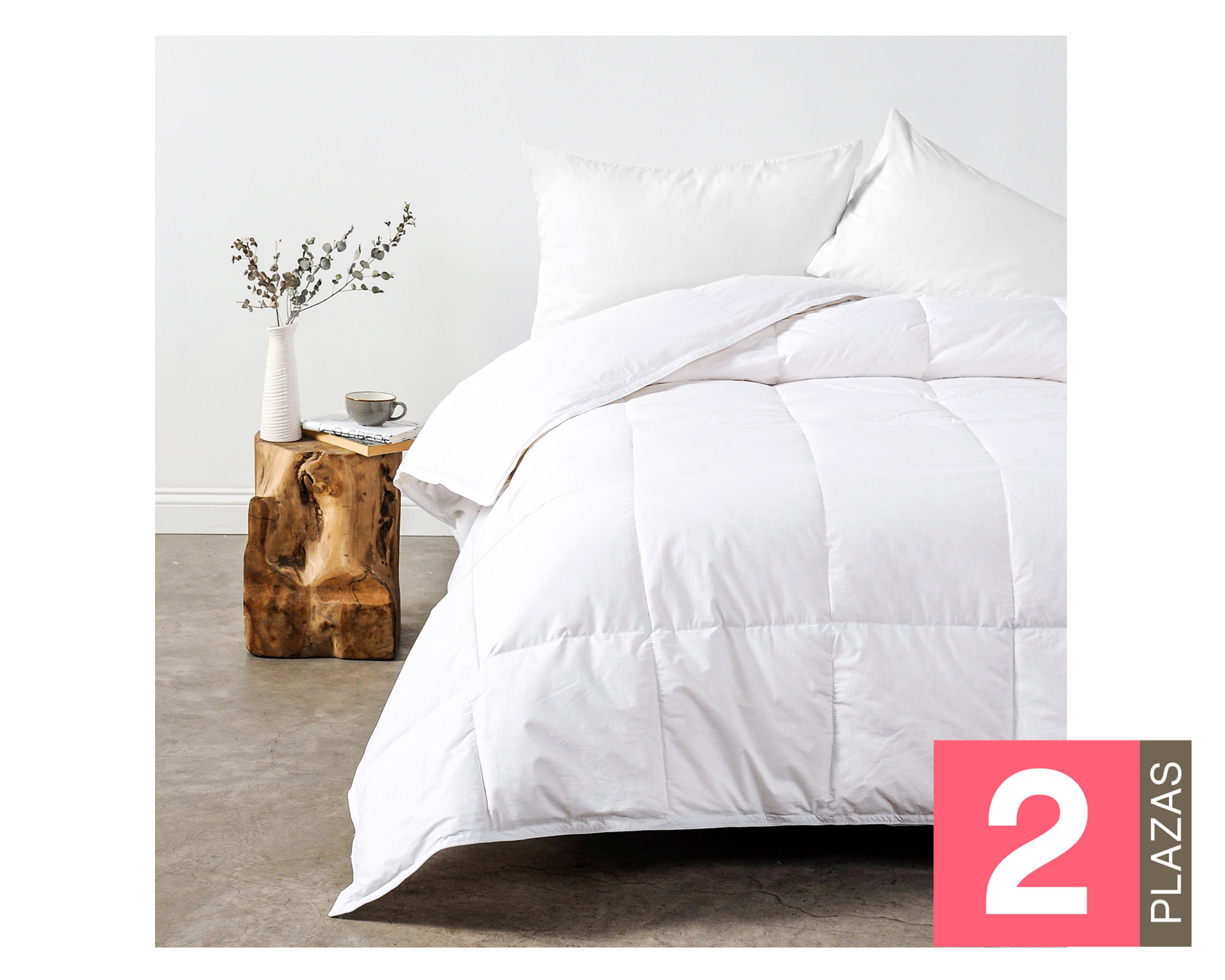 Plumón 2 plazas pluma Goose Down blanco Cannon Home | Easy.cl