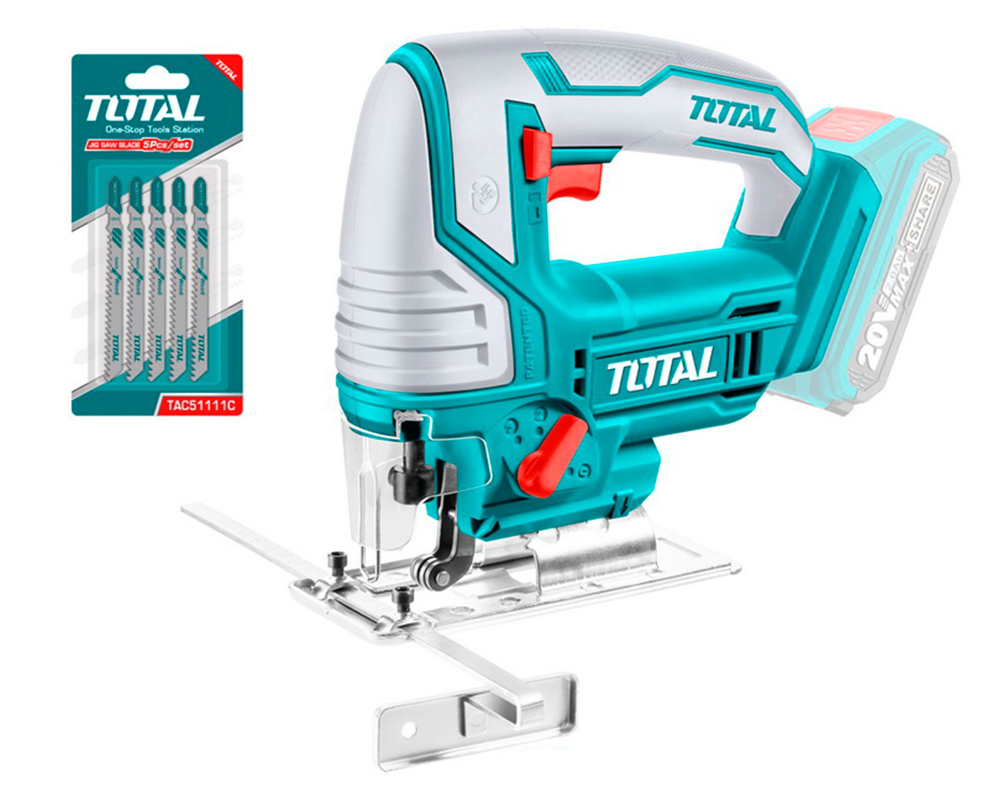 Sierra caladora inalámbrica TJSLI8501 20V | Easy.cl