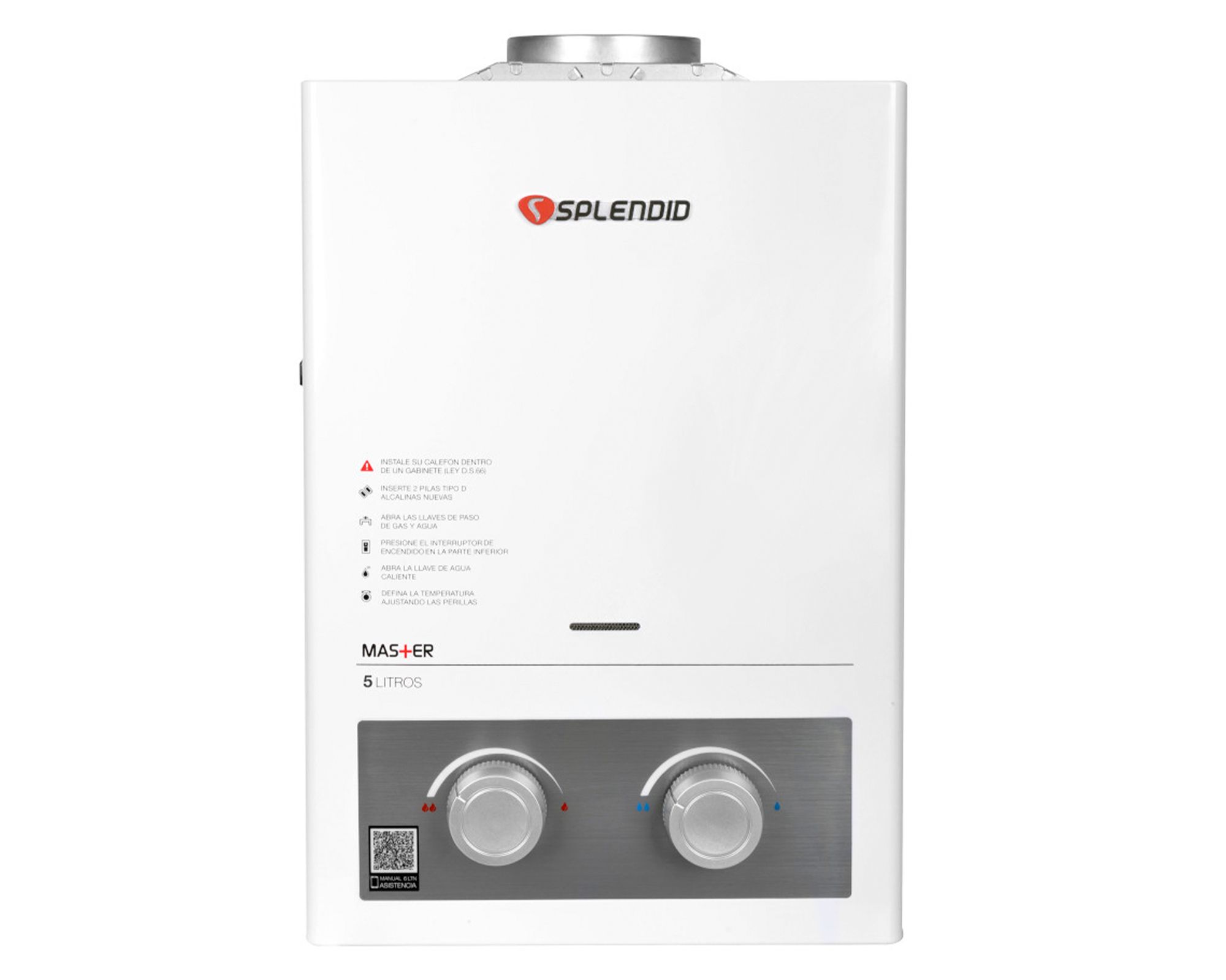 Calefont MV SB 5-1 5 lt tiro natural gas licuado | Easy.cl