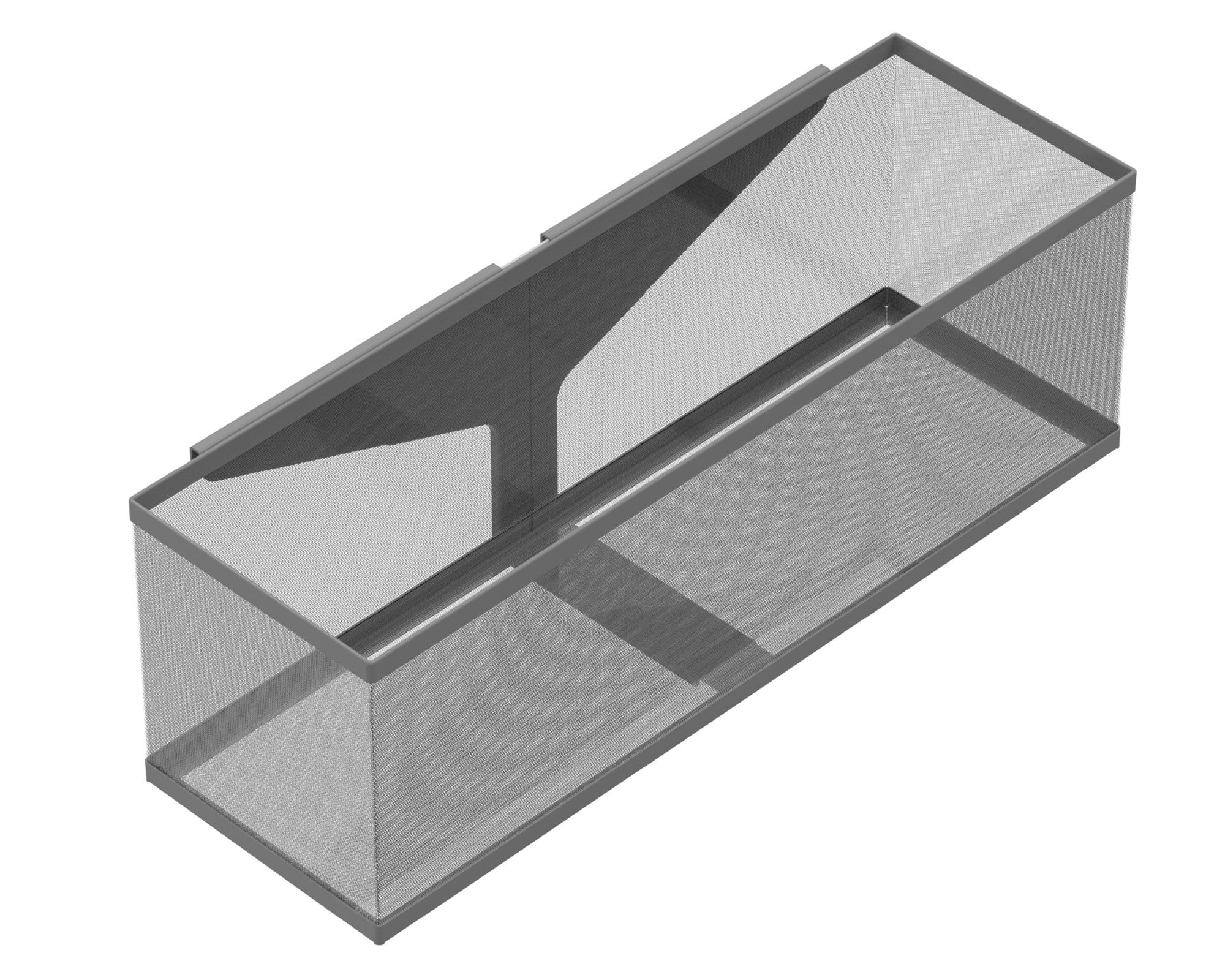 Canasto malla riel ensamble Alto grafito | Easy.cl