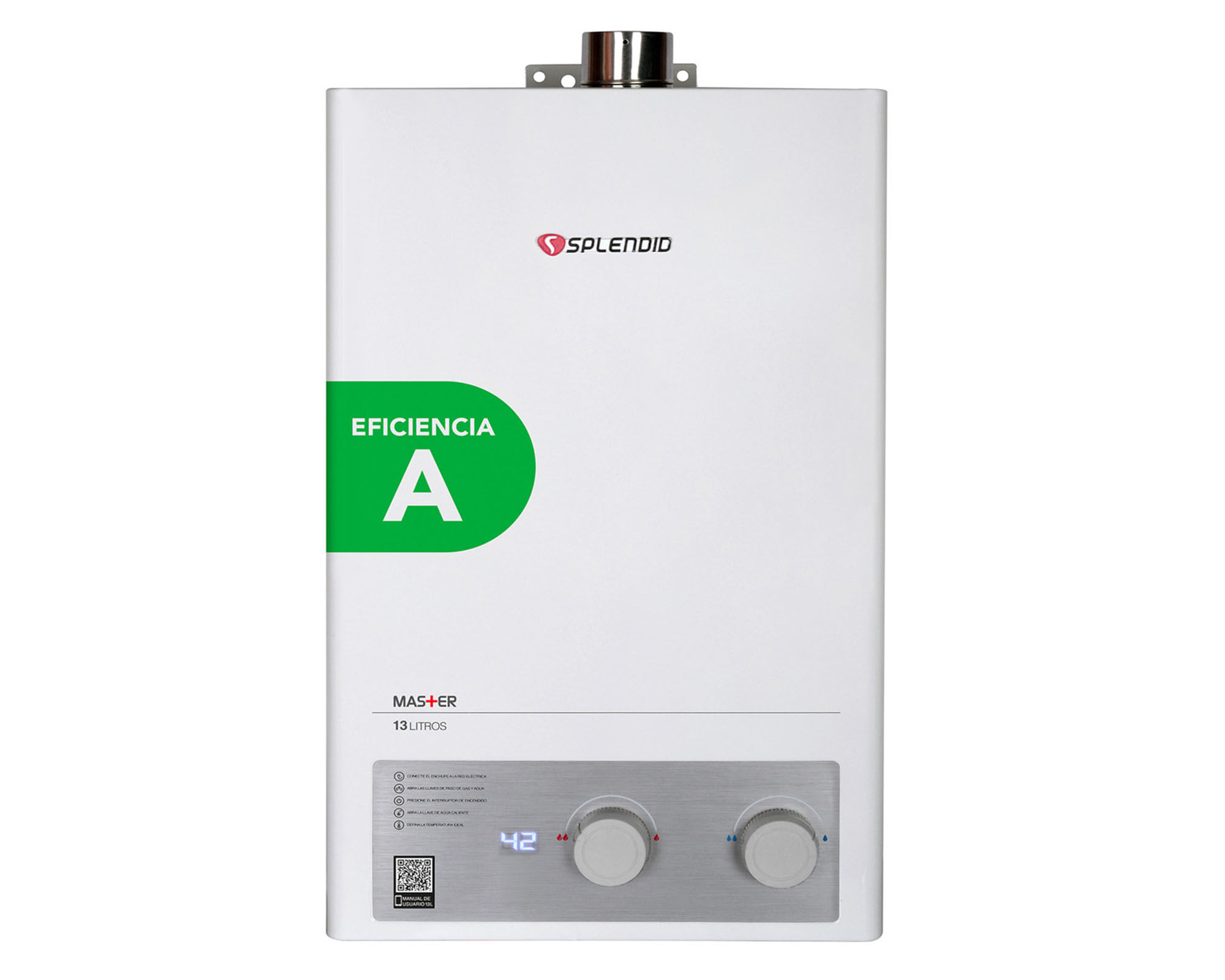 Calefont ionizado tiro forzado 13 litros gas licuado Master Splendid ...