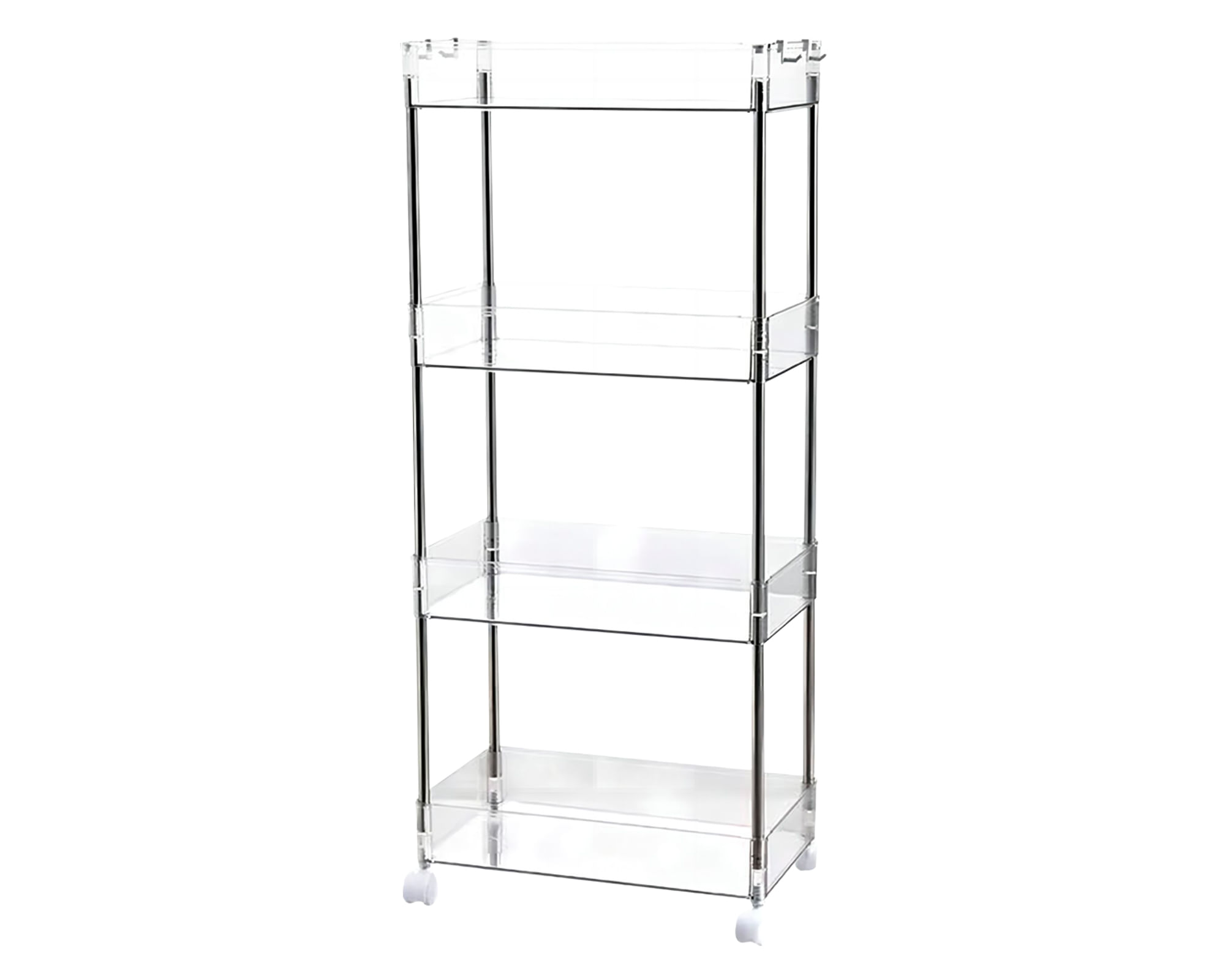 Repisa vertical 4 niveles transparente | Easy.cl