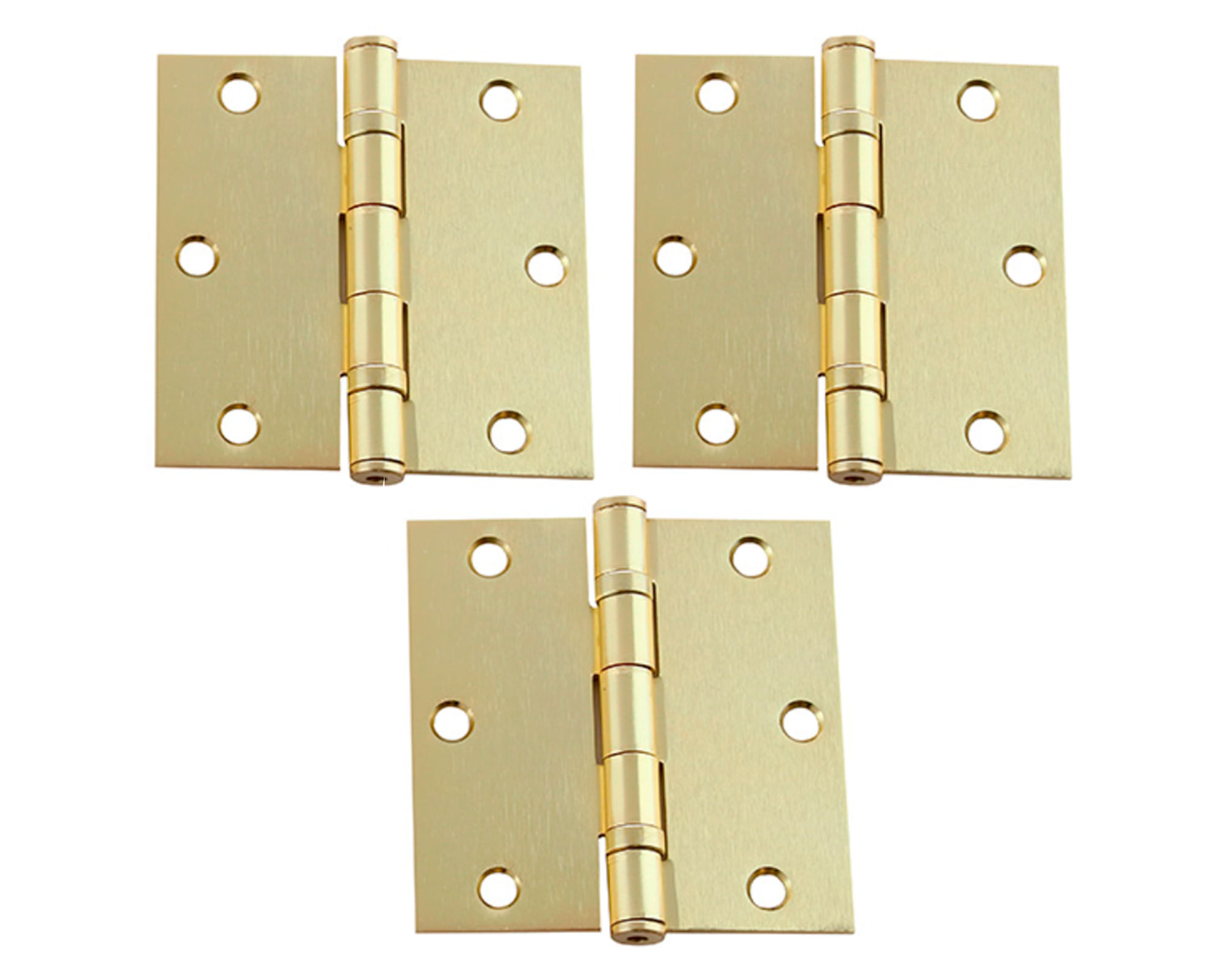 Bisagra canto recto 3.5x3.5" 3 bronce unidades | Easy.cl