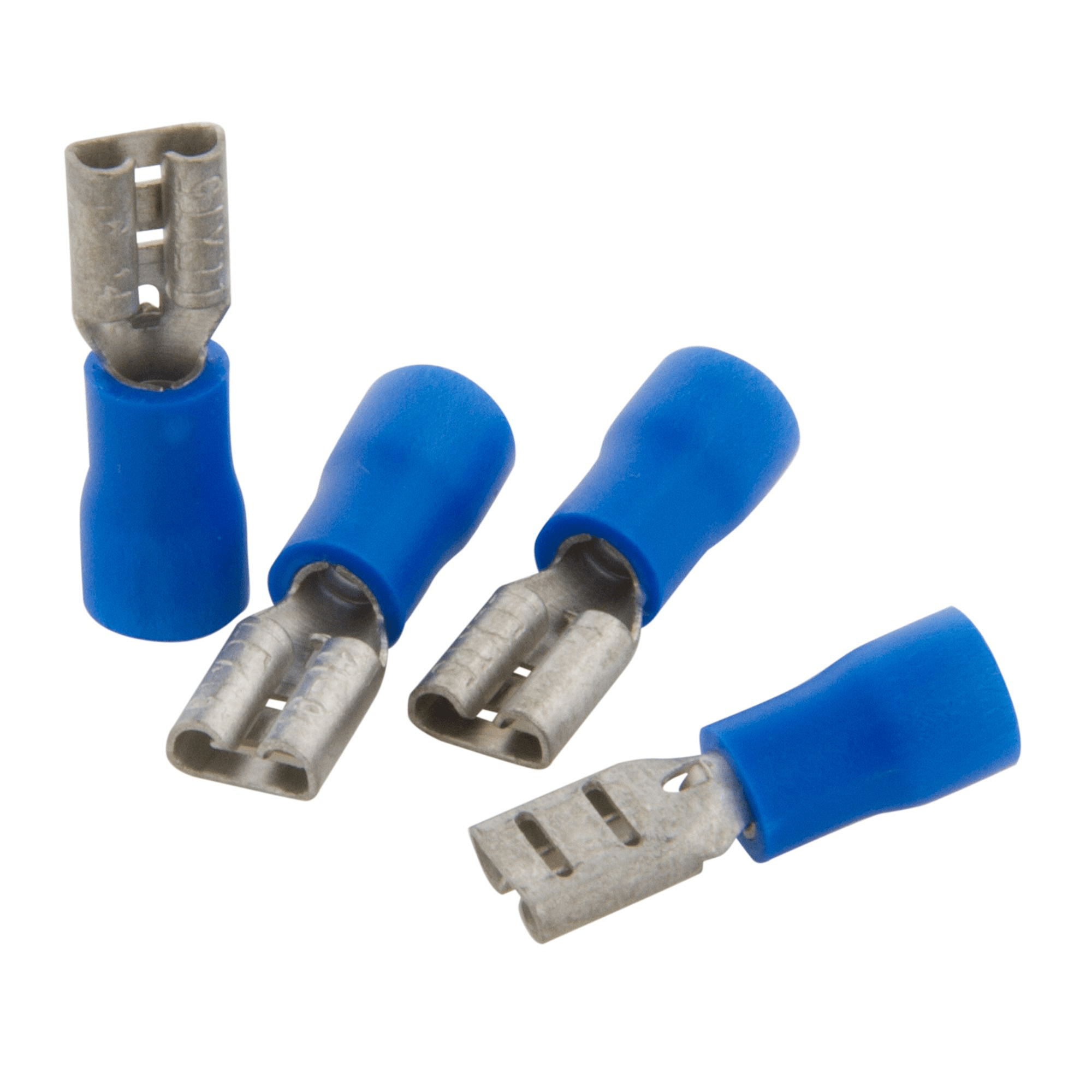 Terminal aislado hembra tipo paleta 4,9 mm azul Mec | Easy.cl