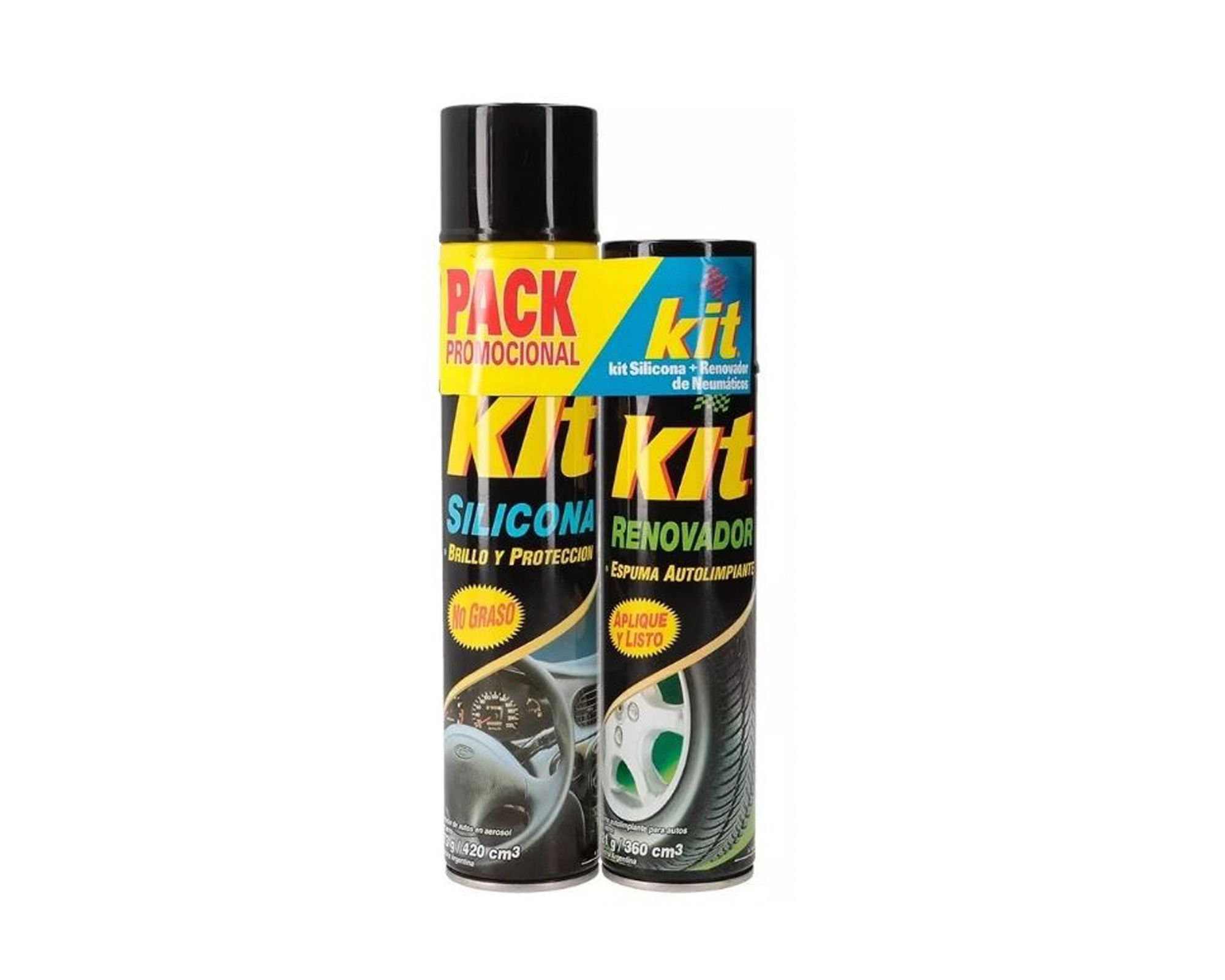 Silicona 420 ml + renovador neumáticos 360 ml Kit | Easy.cl