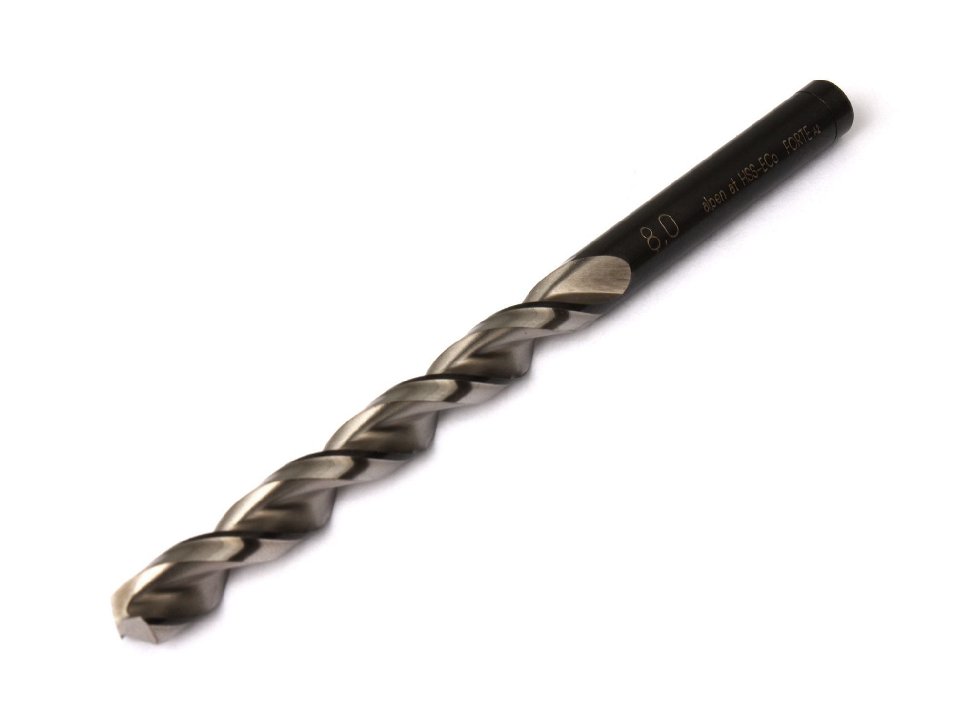 Broca corta para metal 8 mm din 338 hss forte cobalt Alpen | Easy.cl