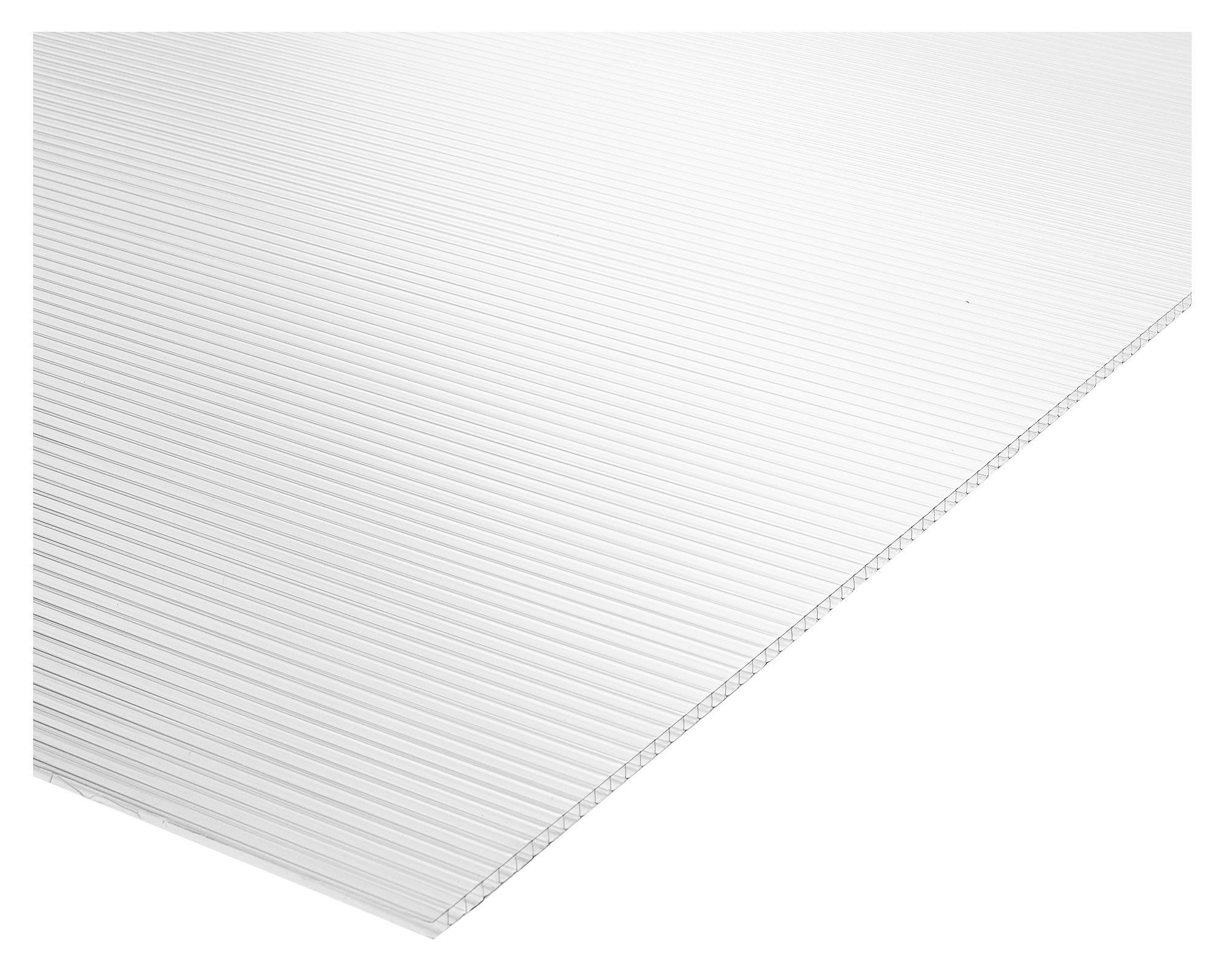 Alveolar 6x1050x2900 mm policarbonato transparente Femoglas | Easy.cl