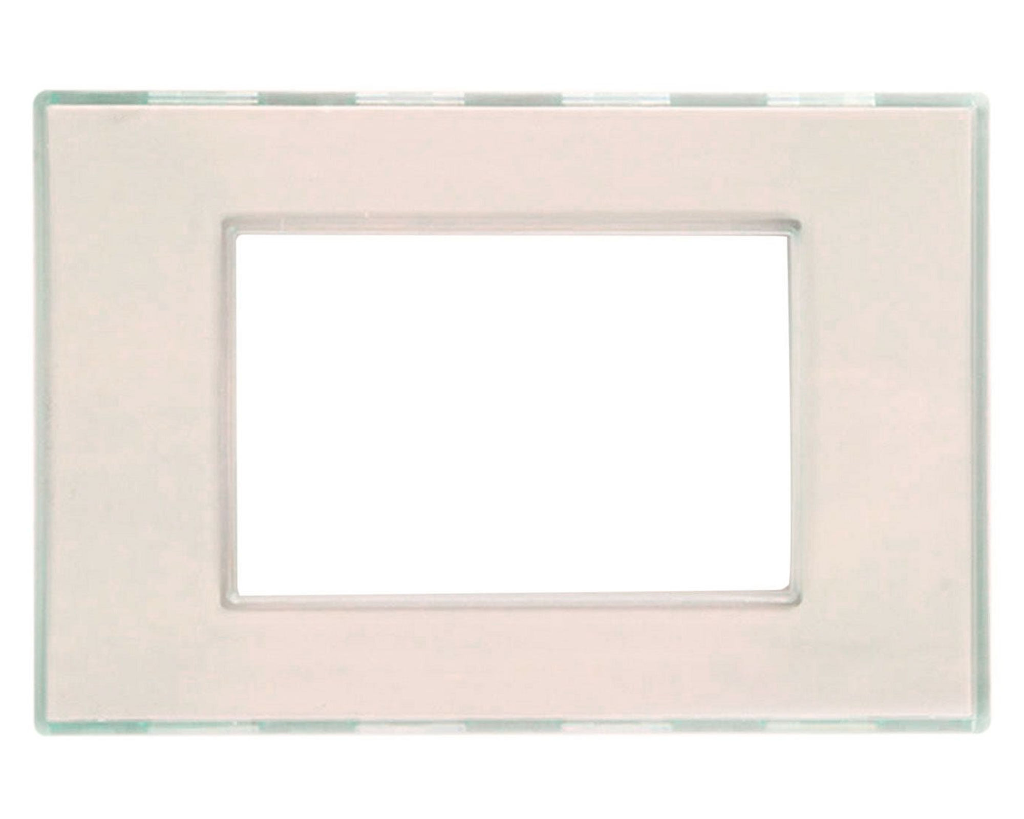 Placa rectangular 3 módulos transparente Bticino | Easy.cl