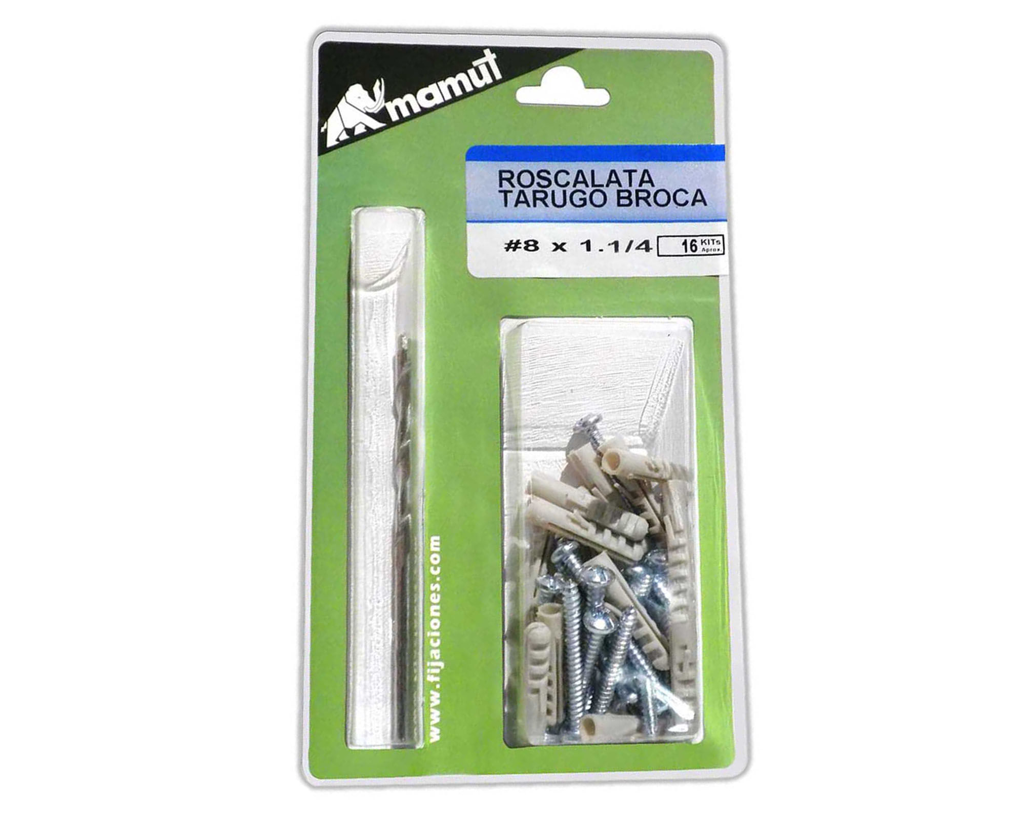 Tornillo roscalata 8x1 1/4'' 16 piezas Mamut | Easy.cl