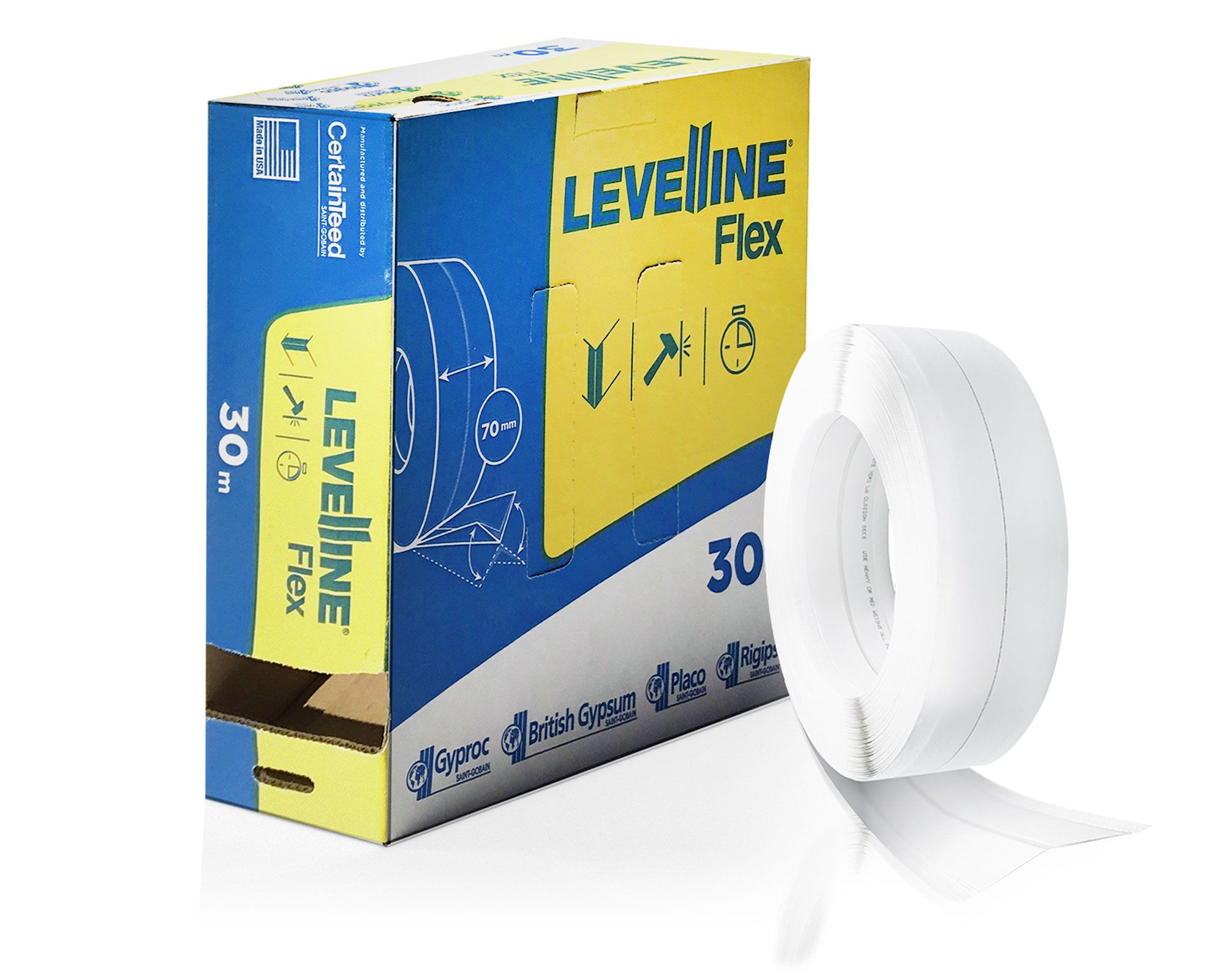 Esquinero flexible Levelline 30 m 7 cm | Easy.cl