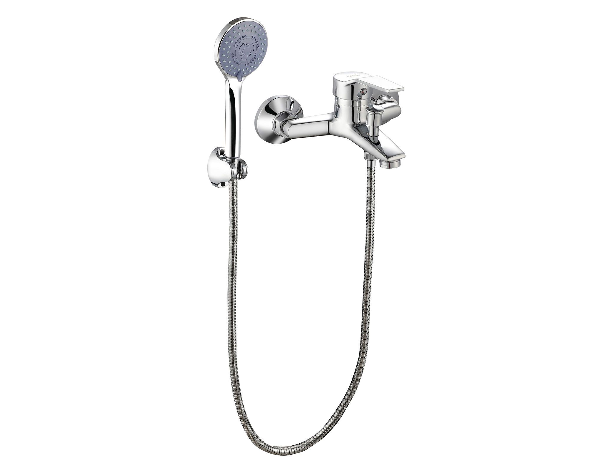 Monomando de tina ducha Compass gris cromado | Easy.cl