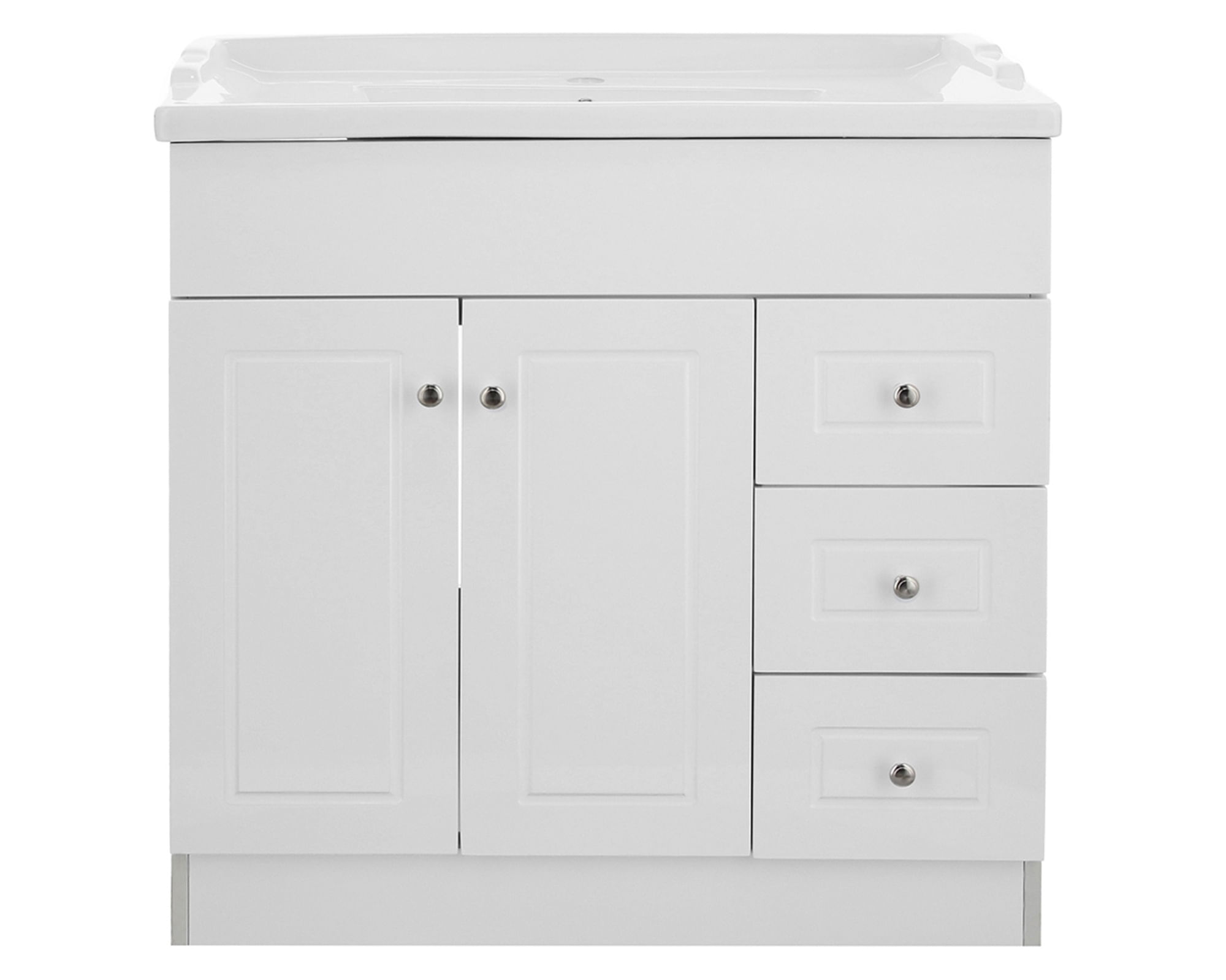 Mueble vanitorio 80 cm B80PHD-B+F-80 blanco Domsa | Easy.cl