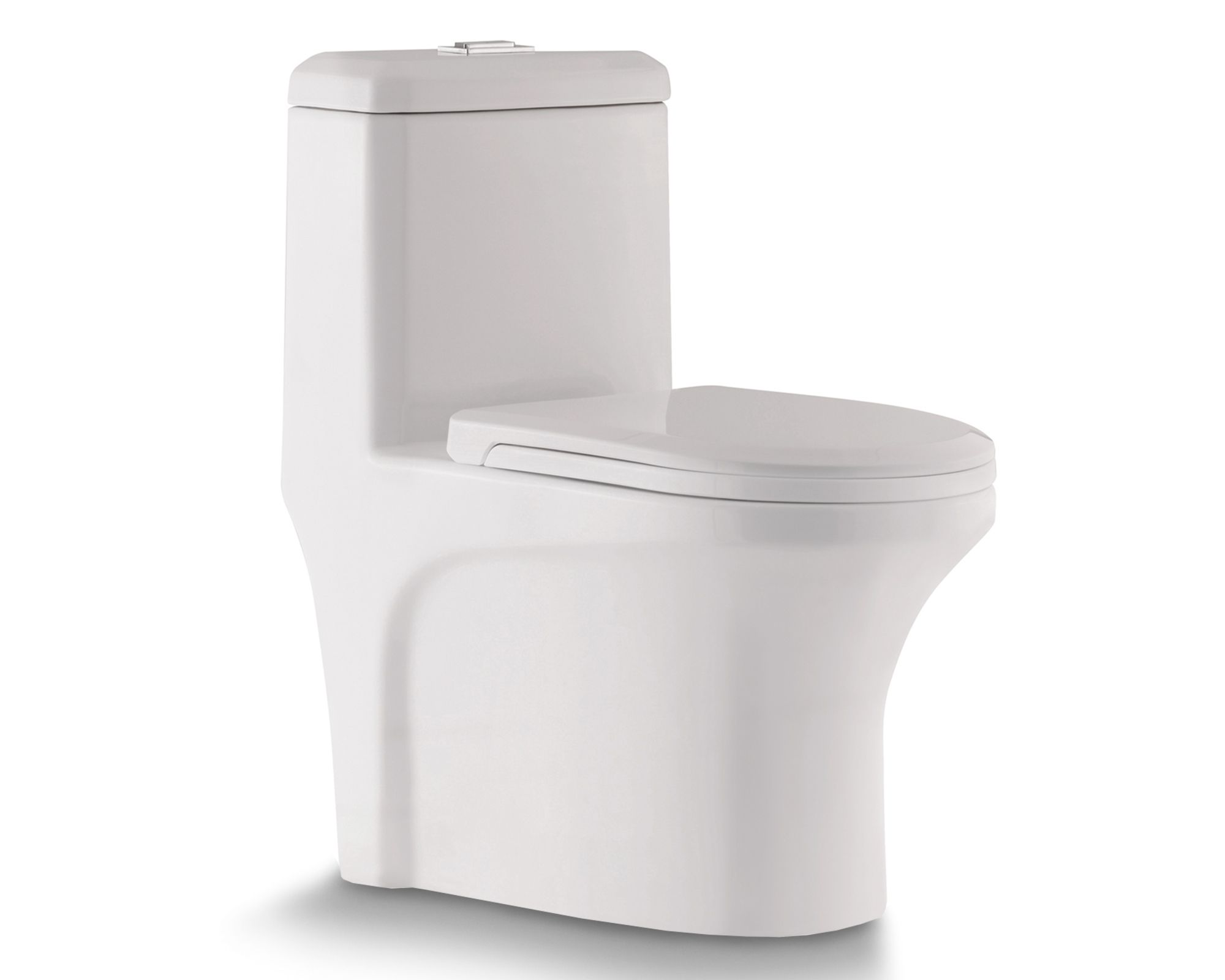 WC one piece piso 30 cm Botón Dual SD1001-300B blanco | Easy.cl