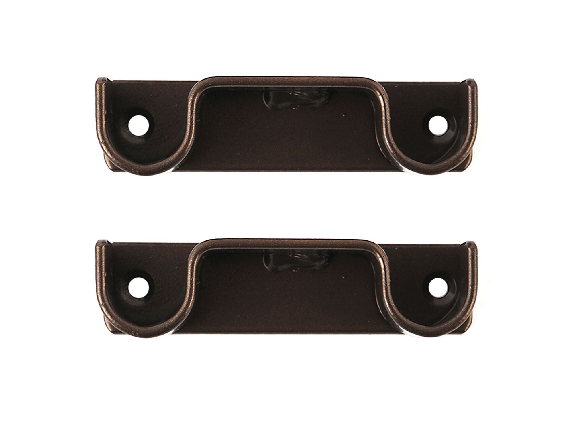 Soporte muro a muro doble 3/4'' Darkness óxido 2 unidades Ferrato | Easy.cl