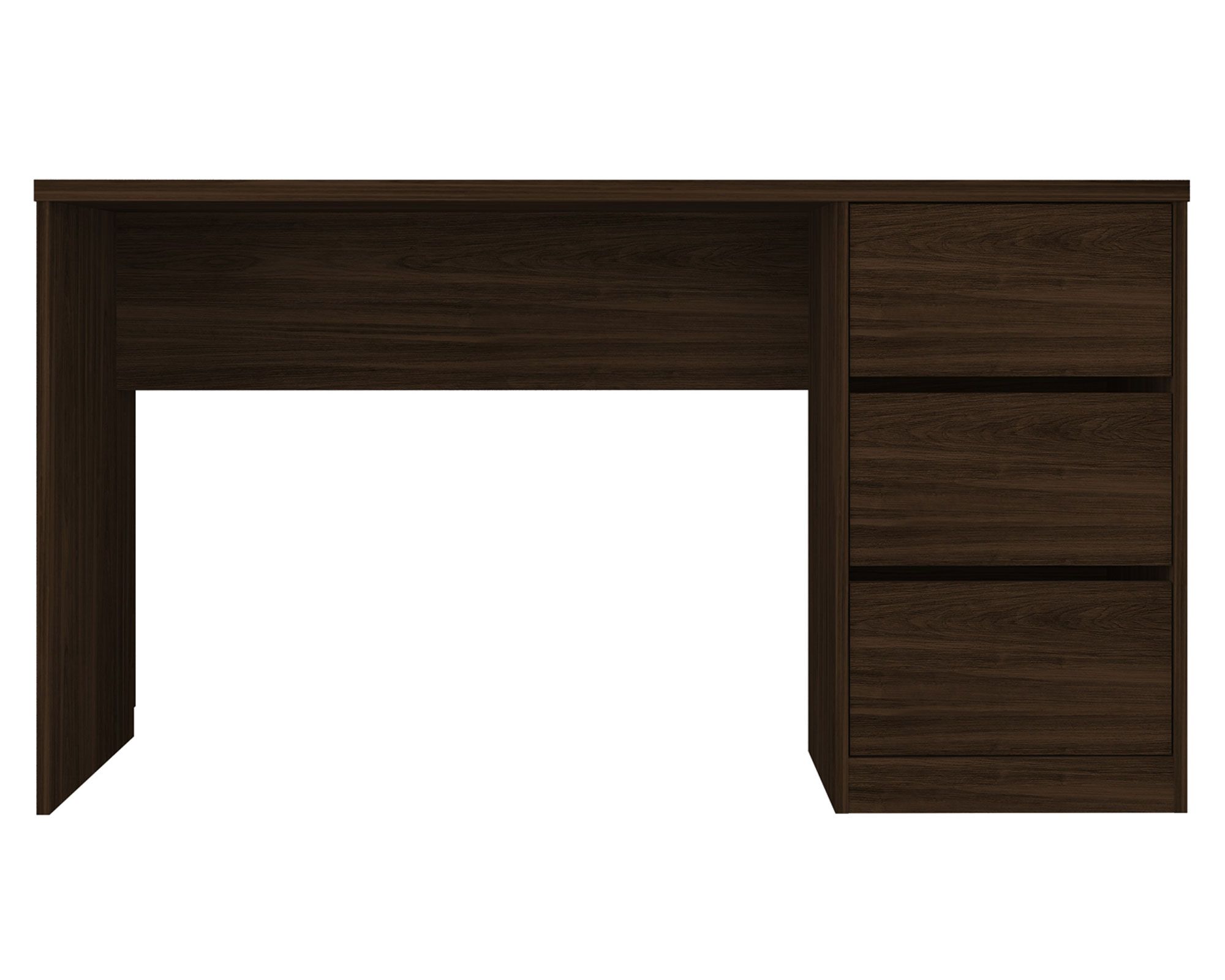 Escritorio 3 cajones tabaco M+Design. | Easy.cl