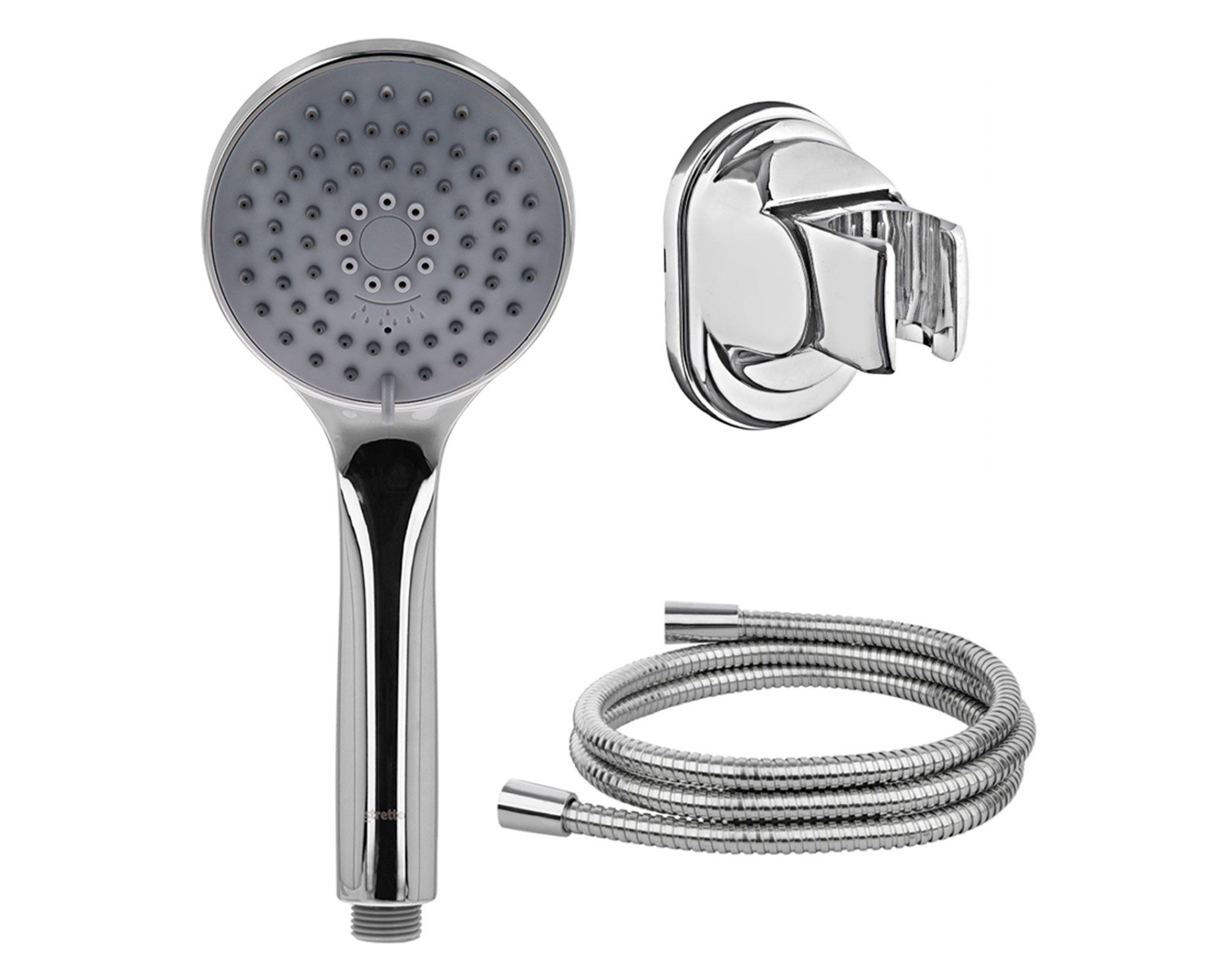 Juego de ducha Cascia 3F gris cromado | Easy.cl
