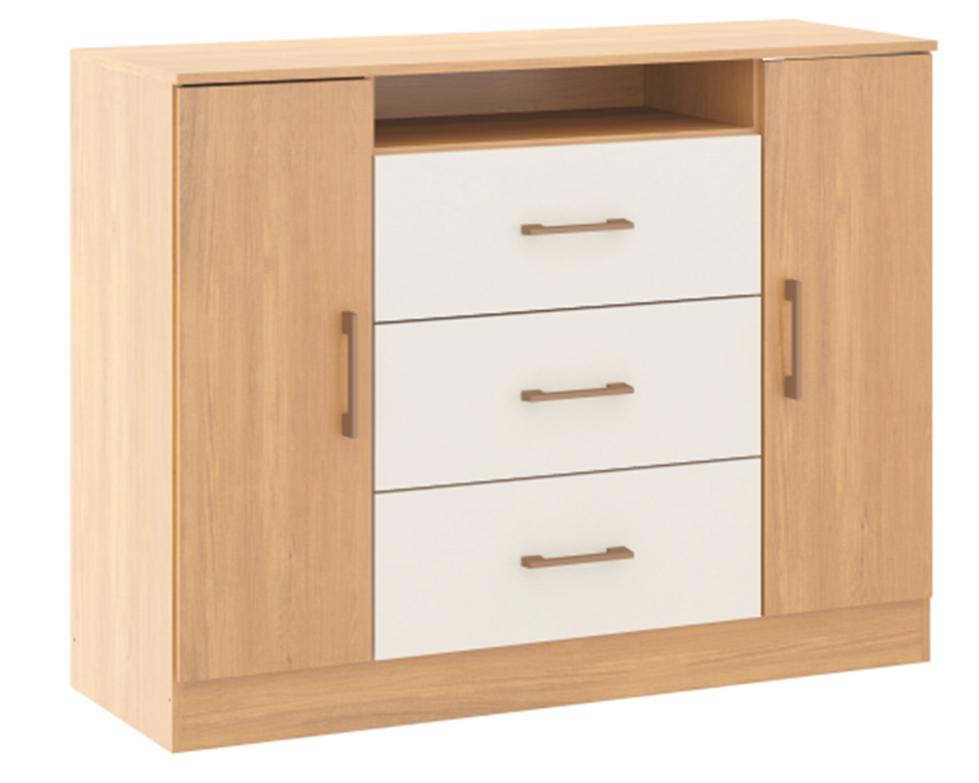 Cómoda 32tvrobe café claro 3 cajones | Easy.cl