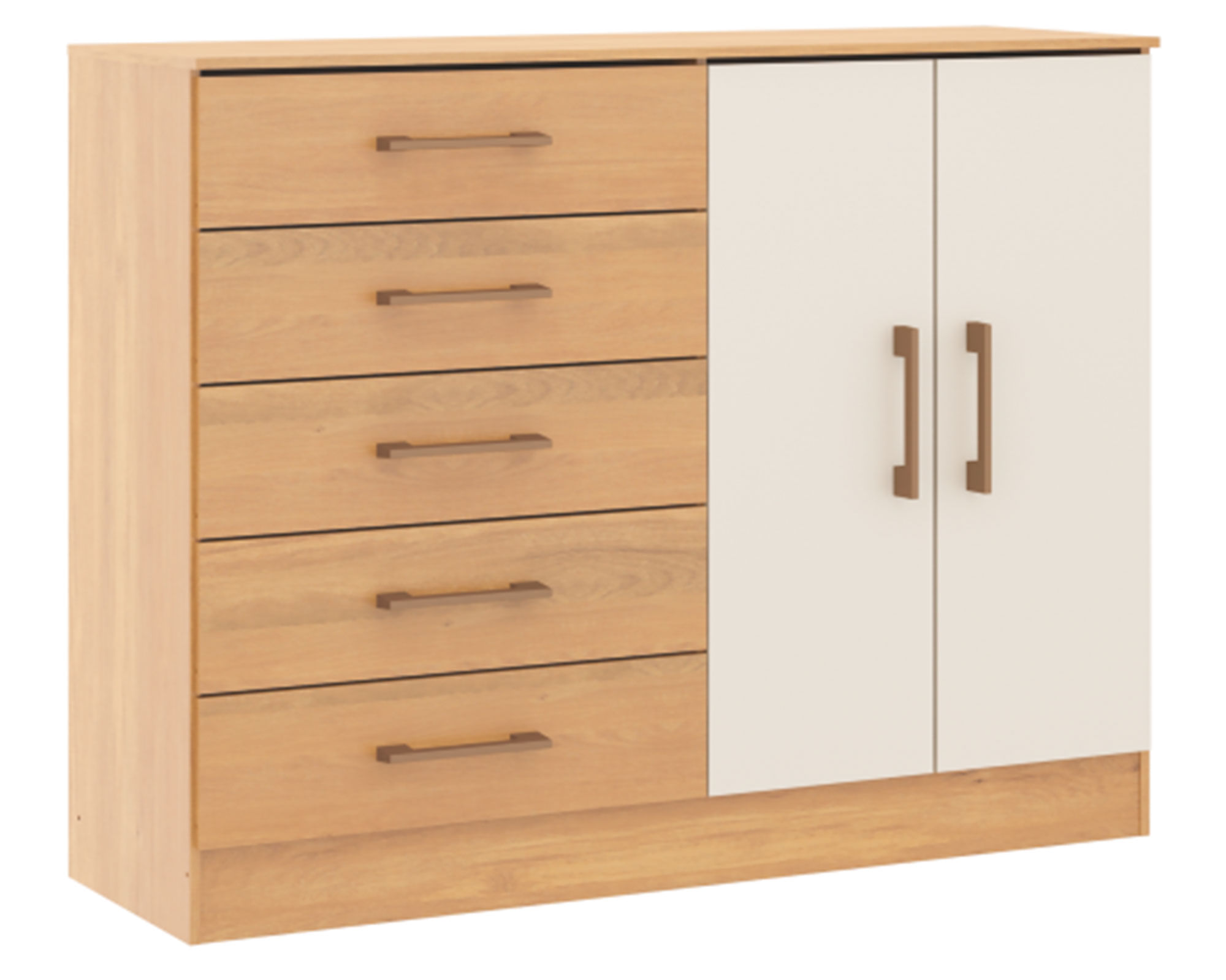 Cómoda 52robe canela 5 cajones | Easy.cl