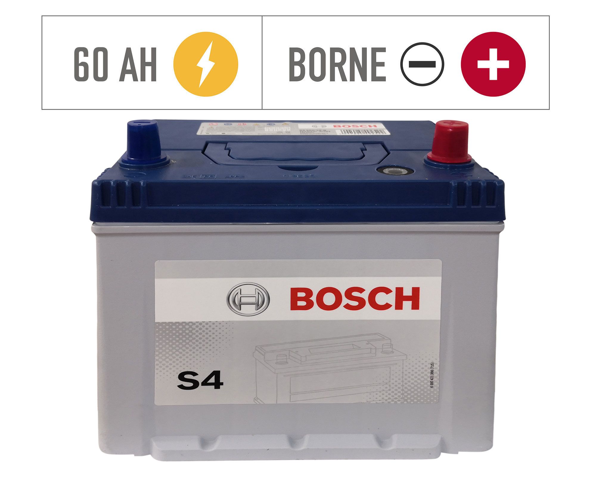 Batería para auto 55D23LMF 60AH 500CCA positivo derecho | Easy.cl