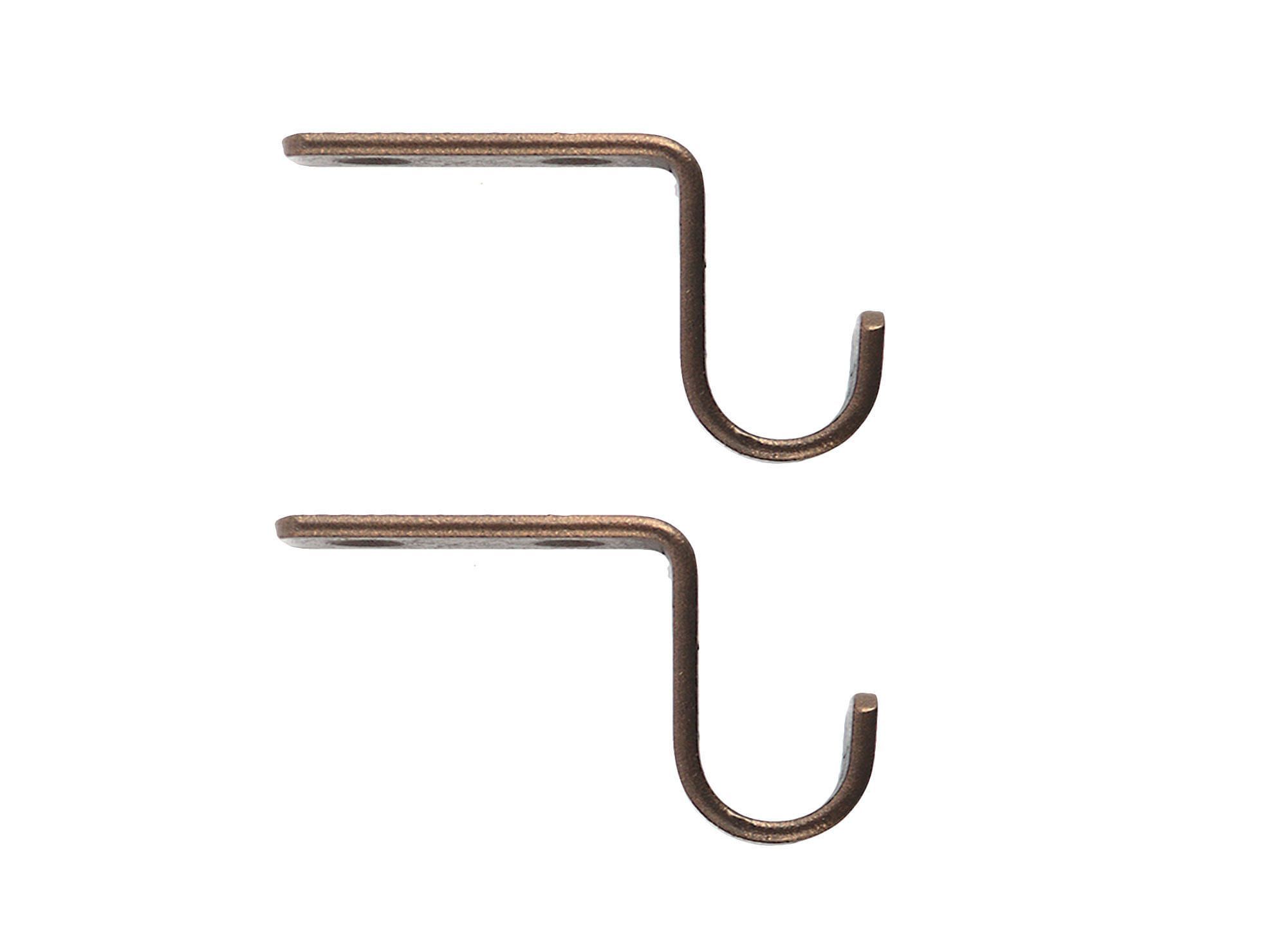 Soporte muro simple 5/8'' Darkness óxido 2 unidades Ferrato | Easy.cl