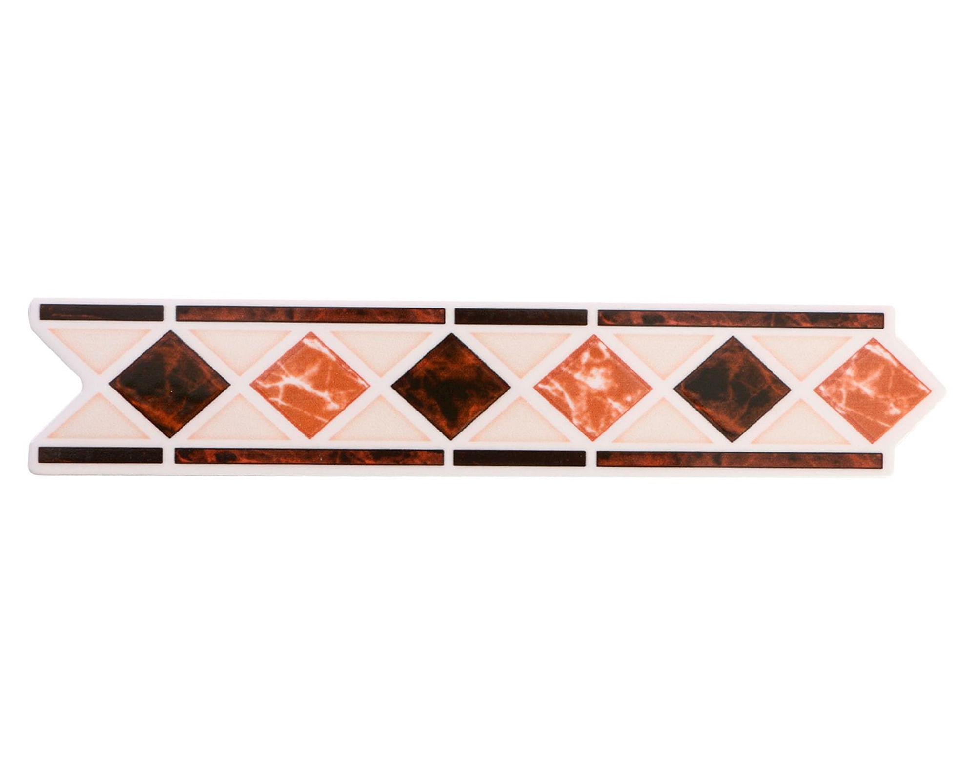 Pack listel Rombo marrón diseño 5.5x26 cm | Easy.cl