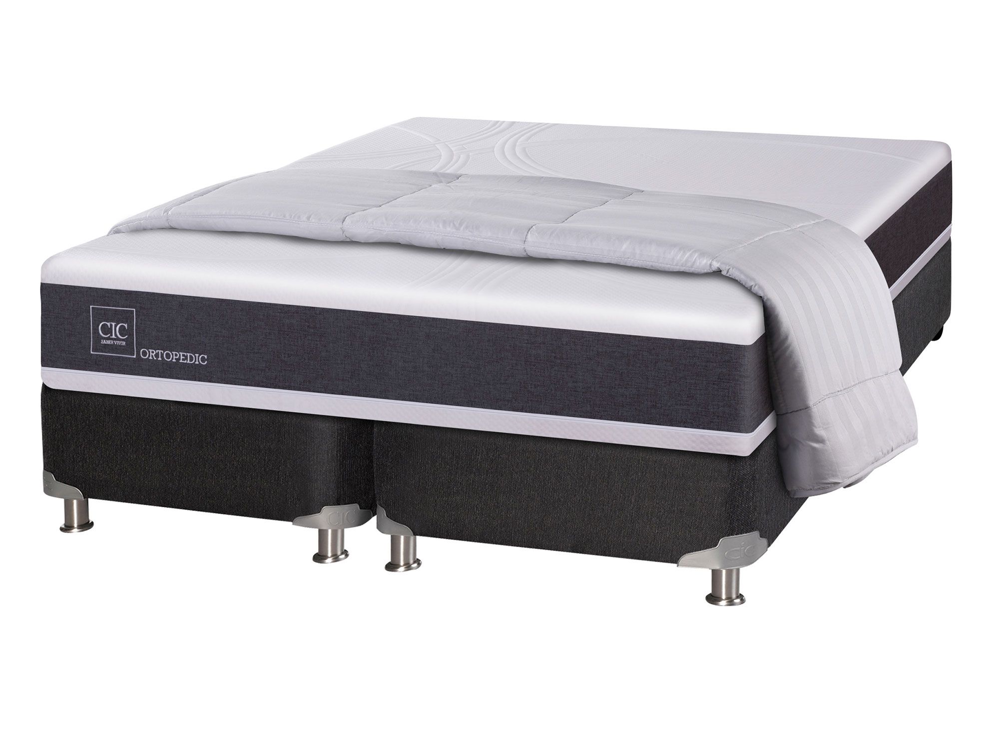 Box spring king Ortopedic + plumón Cic | Easy.cl