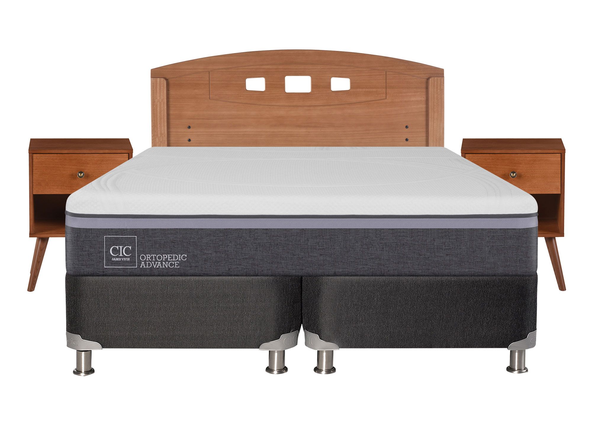 Box spring 2 plazas Ortopedic advance base dividida B5 + set New Gales ...
