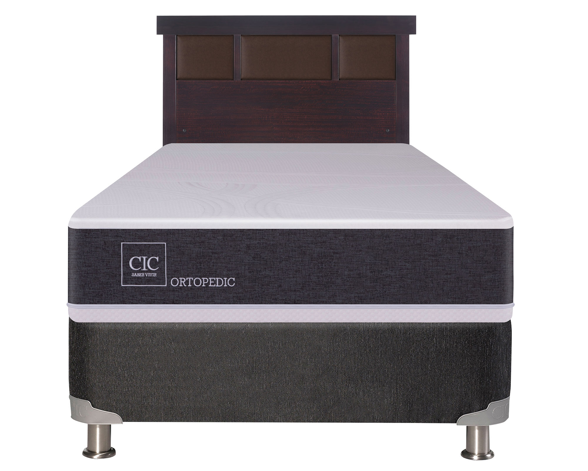 Box spring New Ortopedic 1 plaza + respaldo Dublin Cic | Easy.cl
