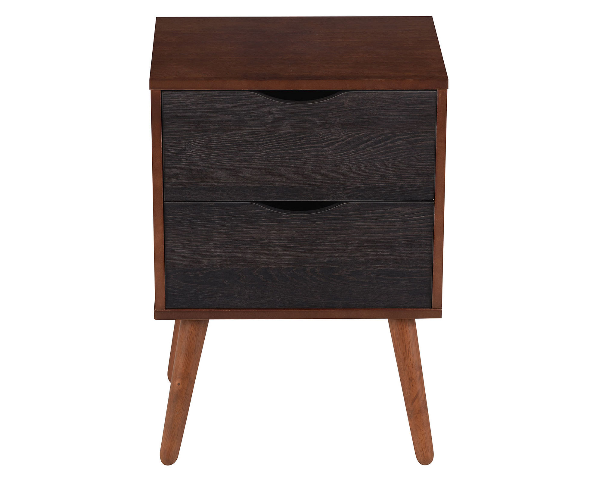 Velador 2 cajones Níger caramel/gris Cic | Easy.cl