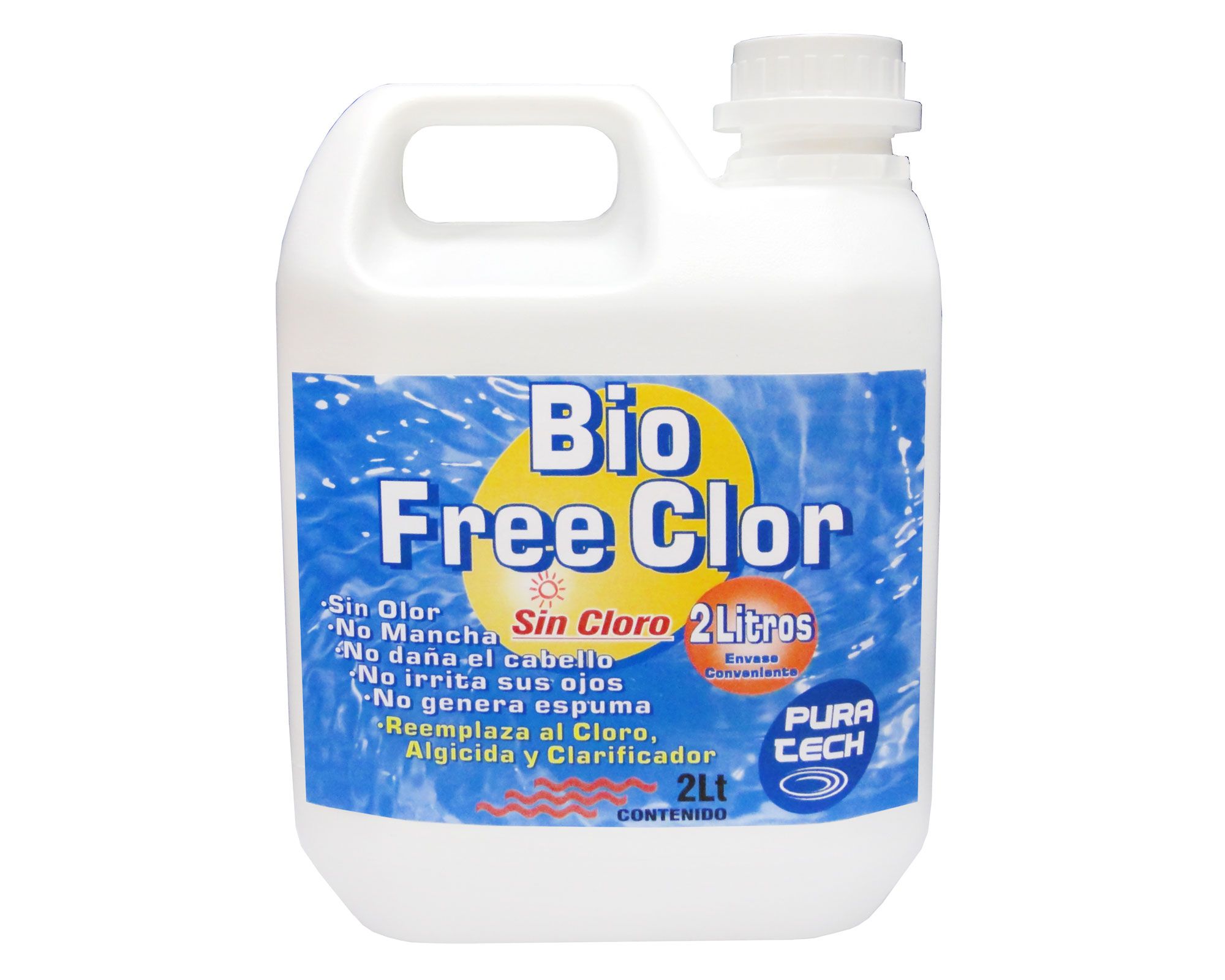Bio free cloro piscina 2 litros Pura tech | Easy.cl
