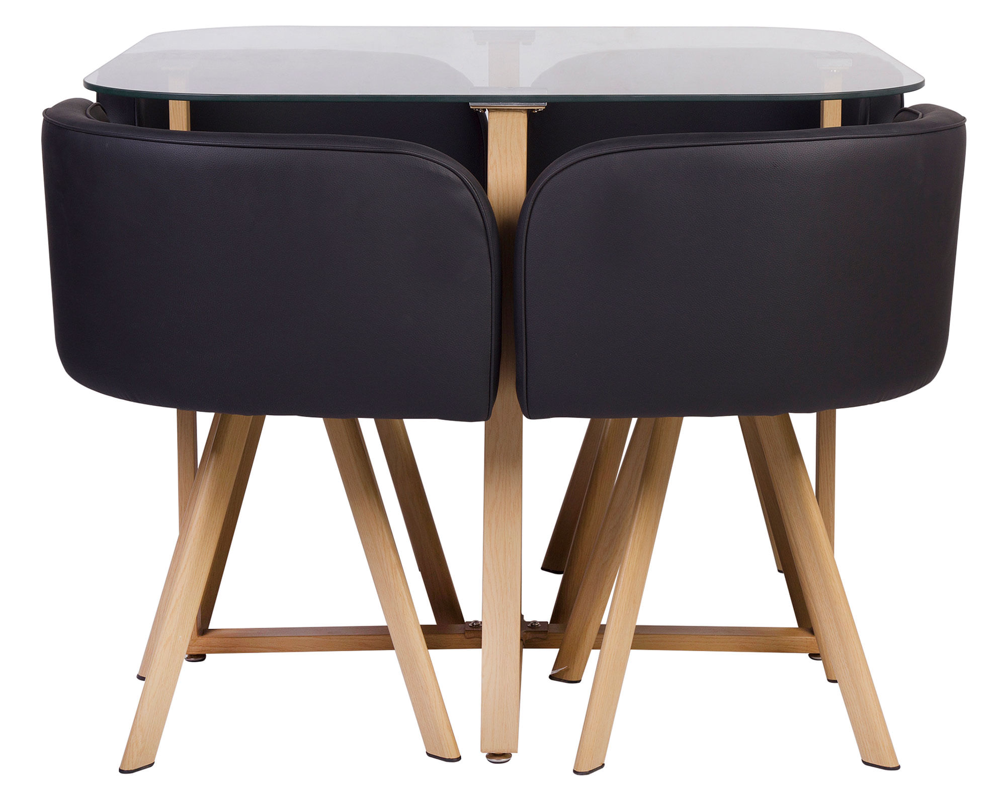 Comedor 4 sillas Pizza 73x90x90 cm | Easy.cl