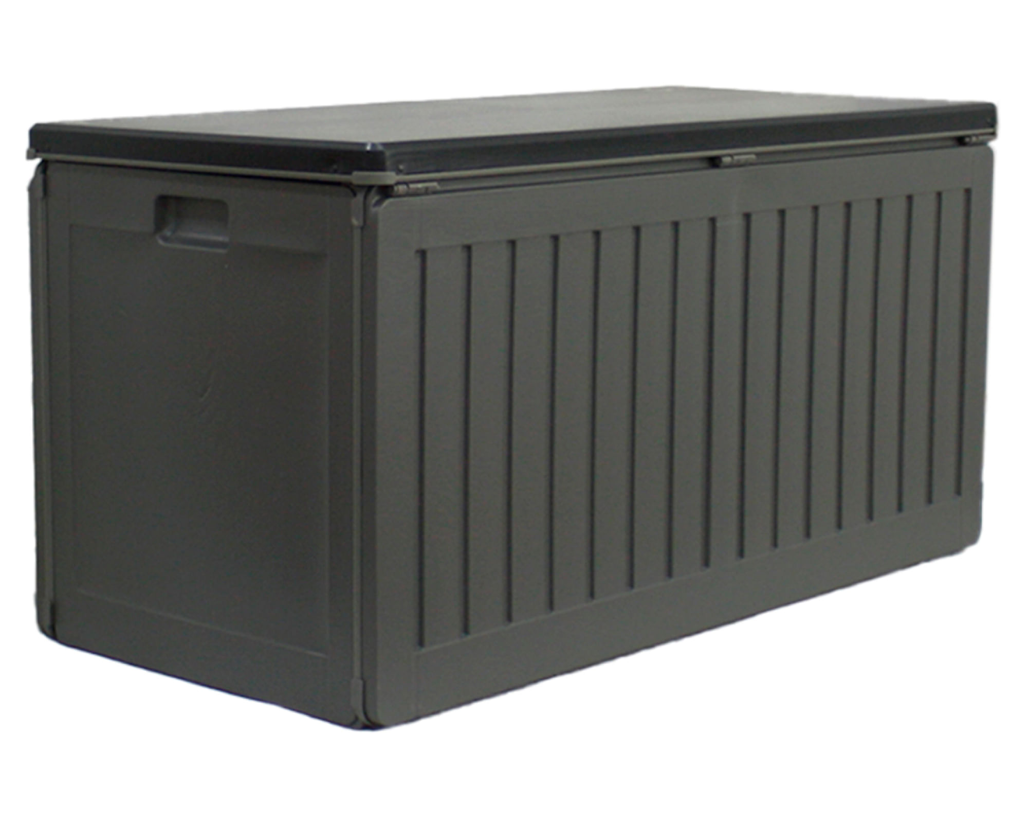 Bodega baúl multiuso exterior gris oscuro polipropileno 270 lt | Easy.cl