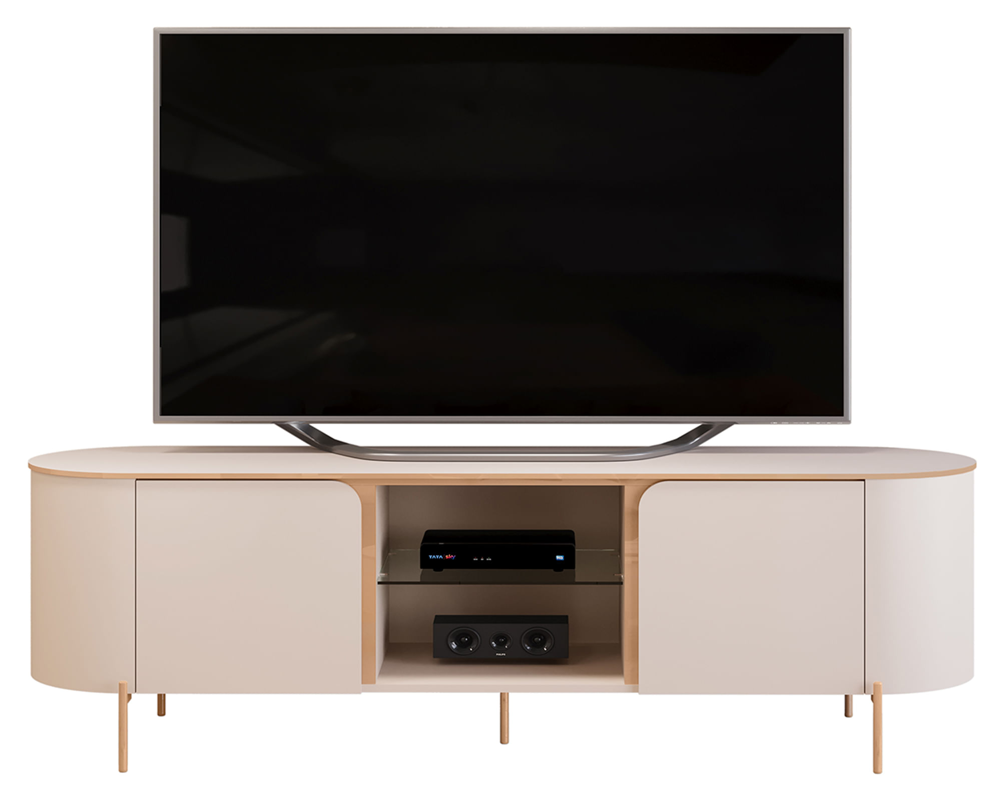 Rack TV 65" Adele off white | Easy.cl