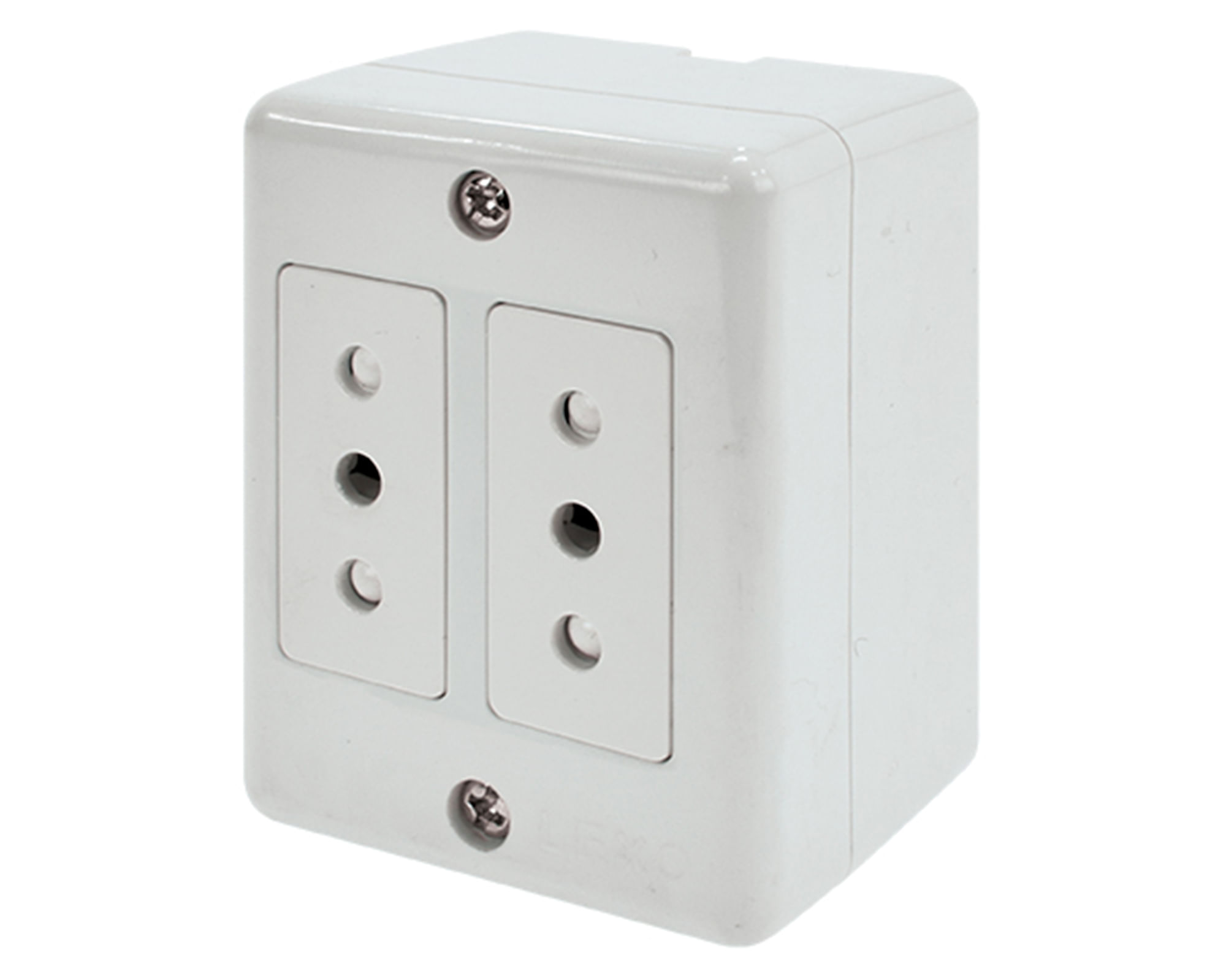 Casquete toma corriente doble blanco 10A | Easy.cl