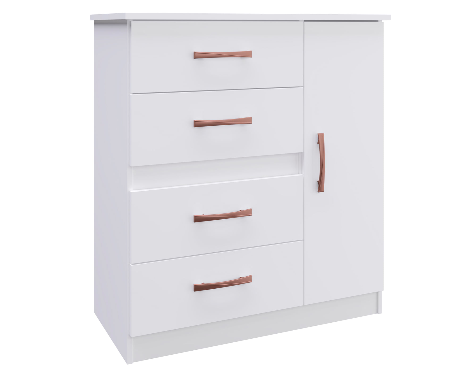 Cómoda Caribe blanco 4 cajones | Easy.cl