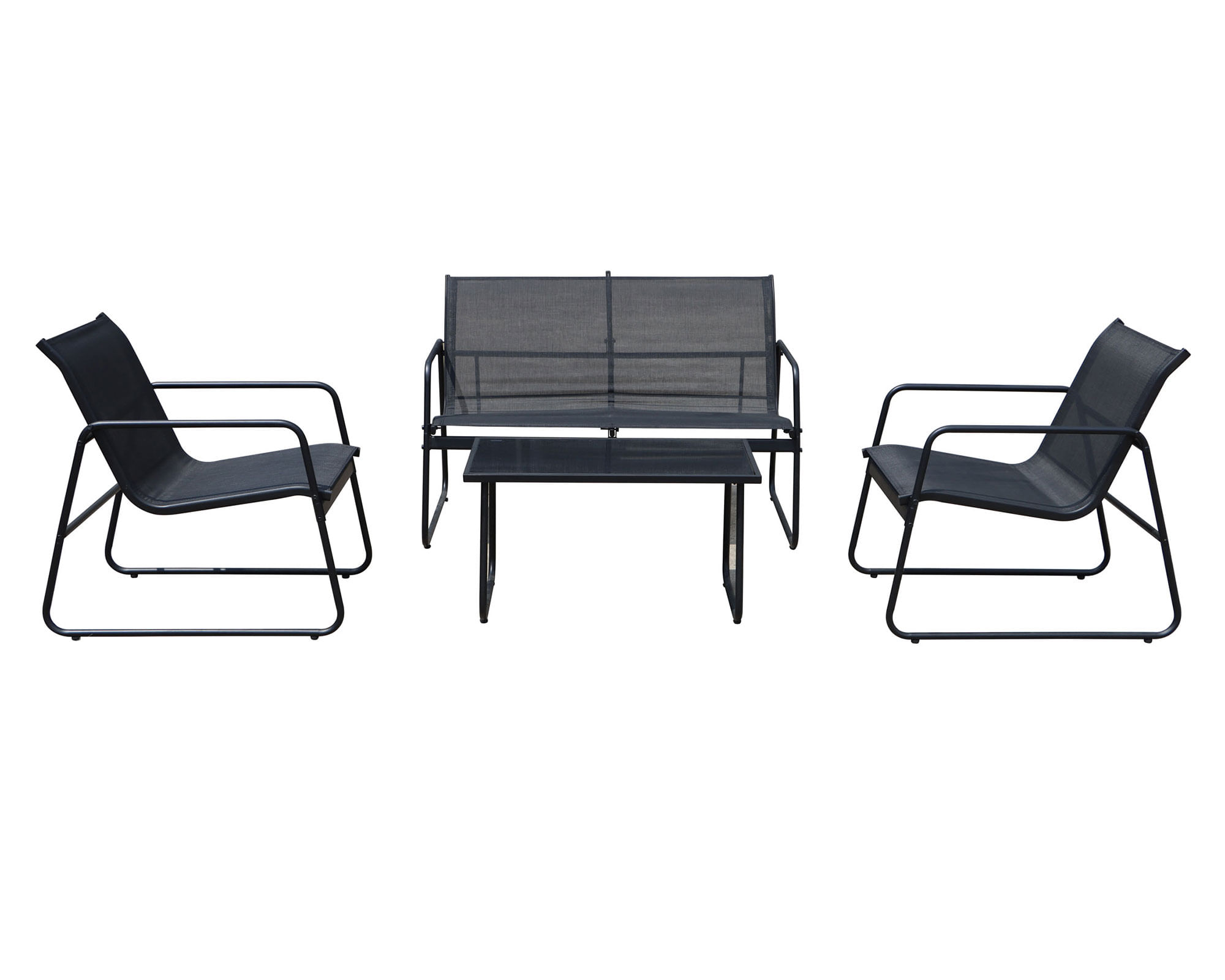 🛋 Set Living Paujil 4 Personas Color Negro Outzen - Oferta — Descuentos ...