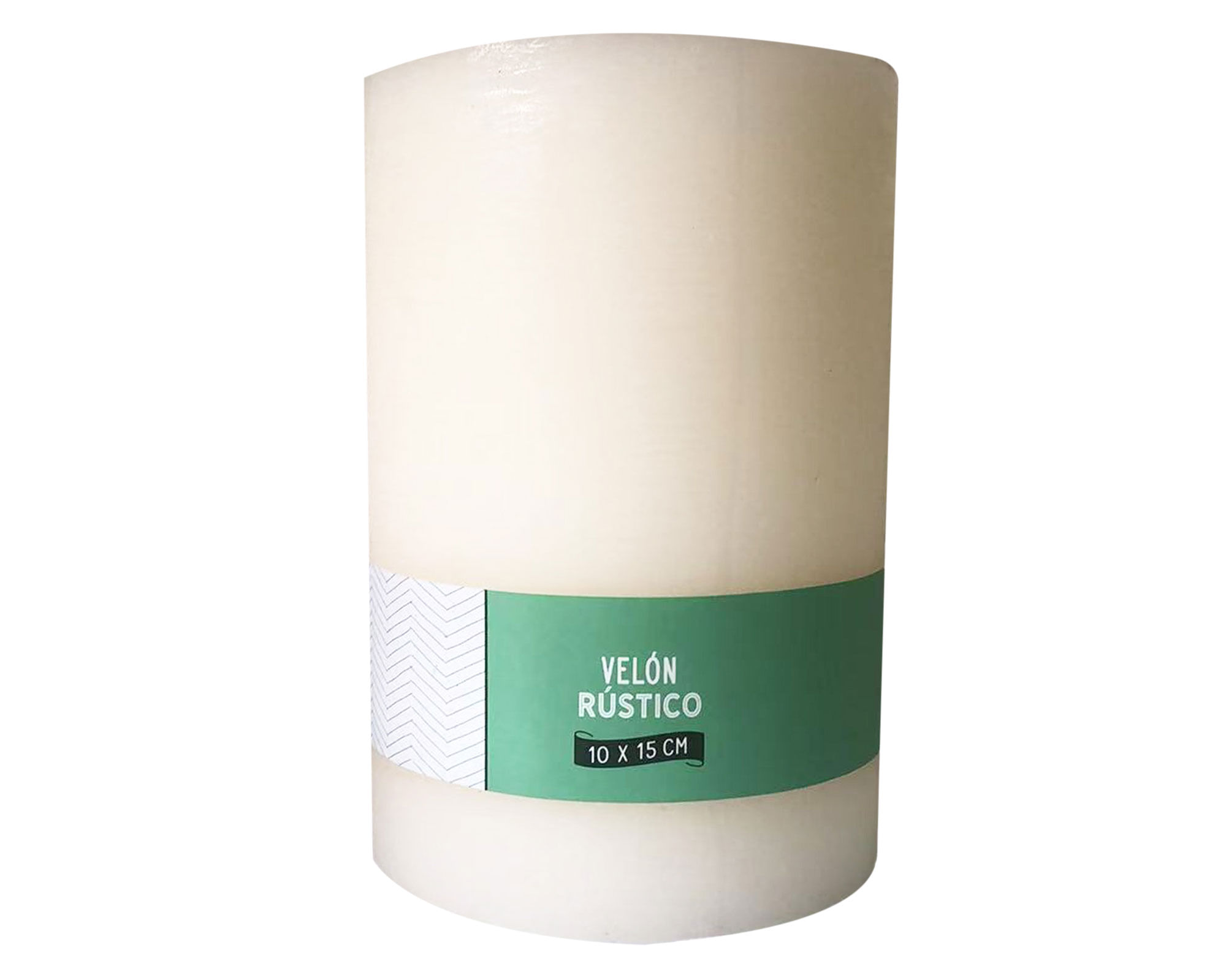 Vela pilar ecru 15x10 cm | Easy.cl