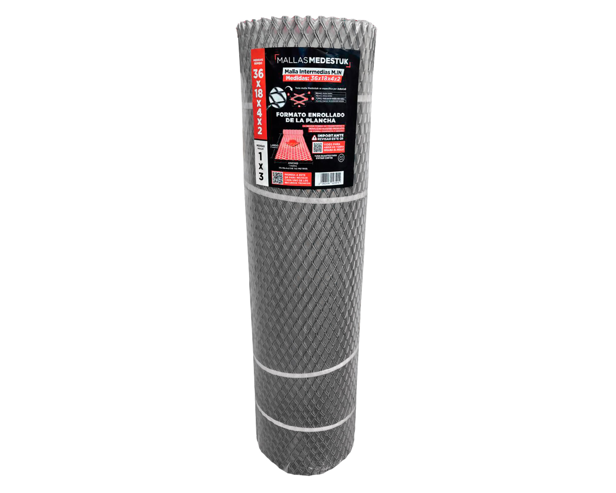 Malla Intermedia 36x18x4x2 acero 1x3 m | Easy.cl