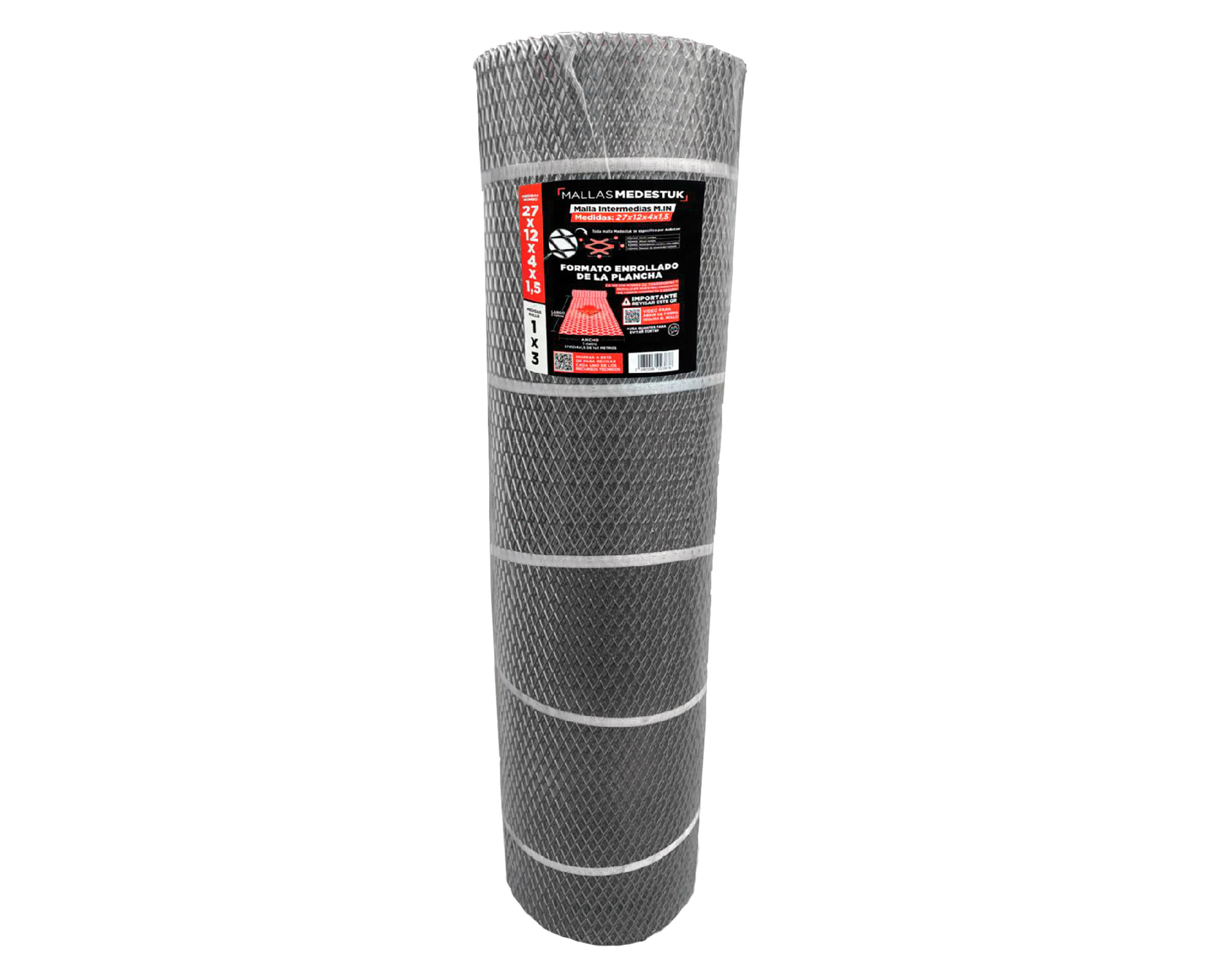 Malla Intermedia 27x12x4x1.5 acero 1x3 m | Easy.cl