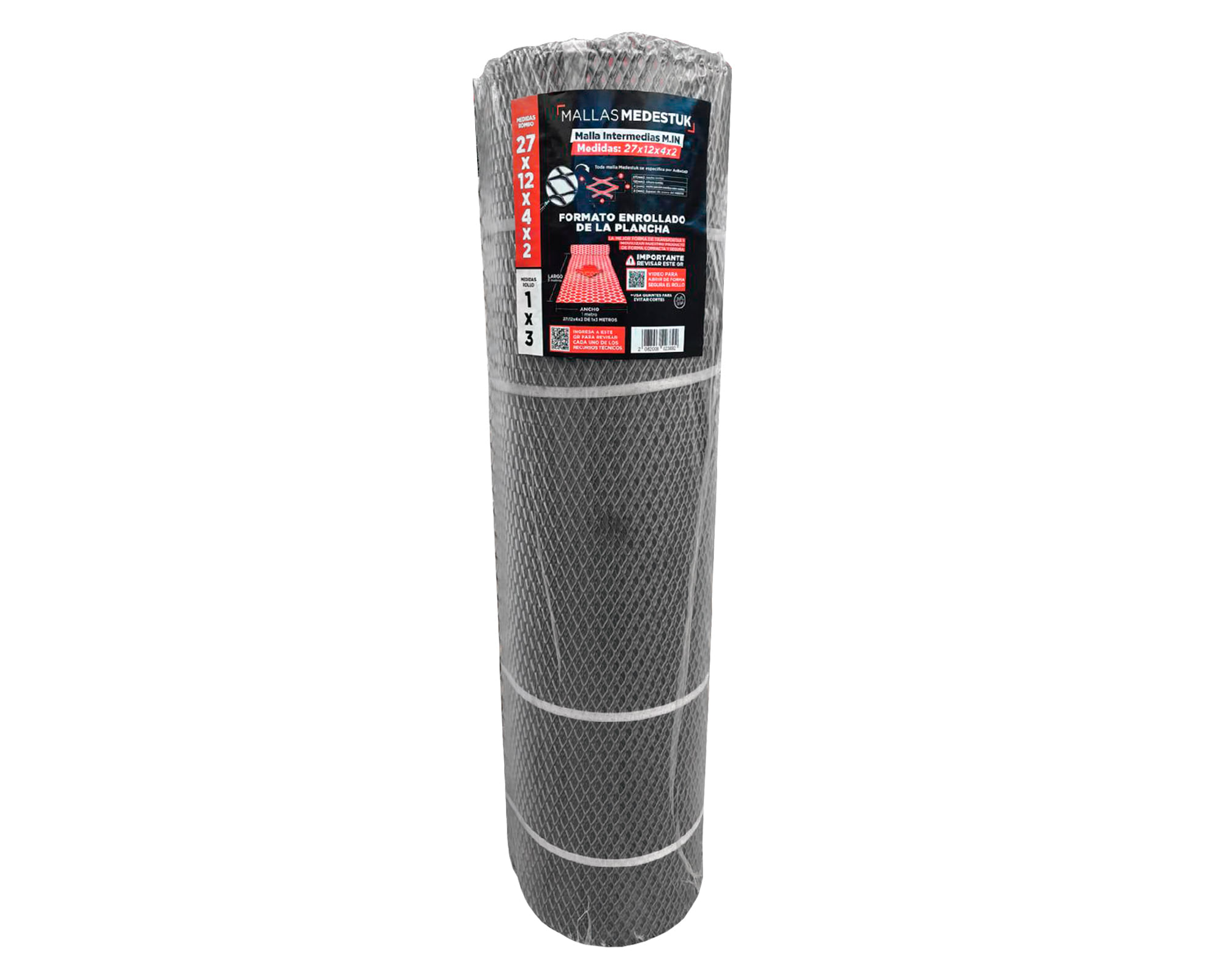 Malla Intermedia 27x12x4x2 acero 1x3 m | Easy.cl