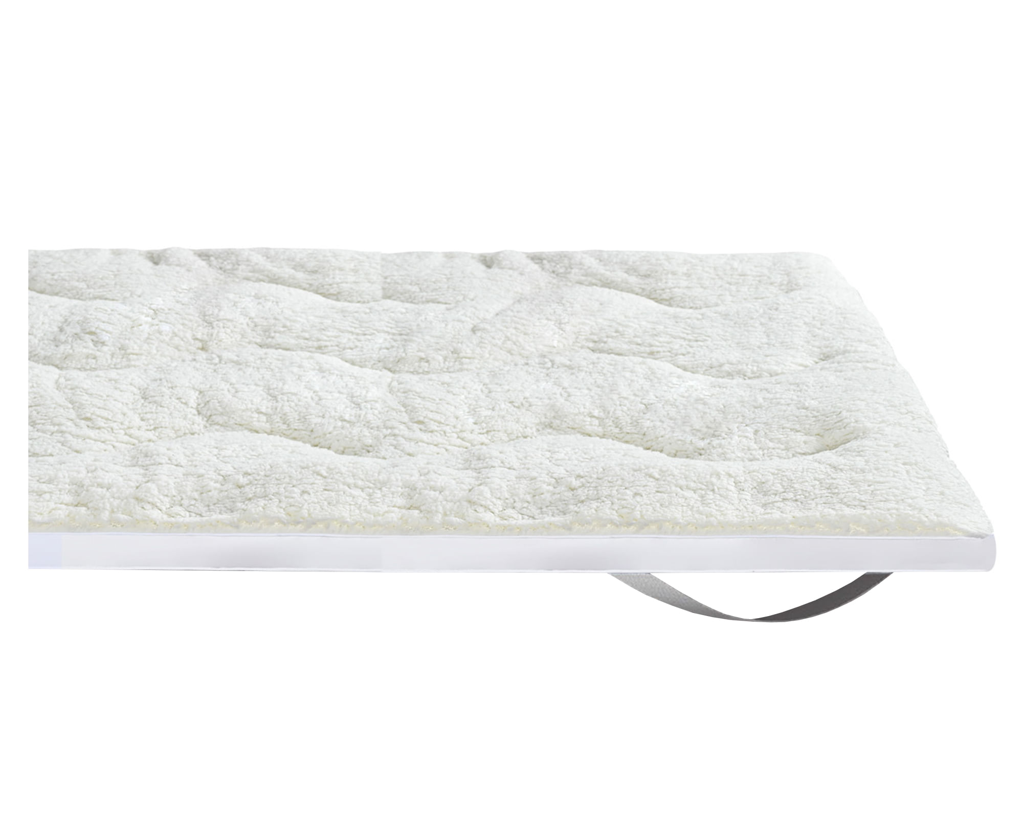 Topper colchón Sherpa liso blanco king | Easy.cl